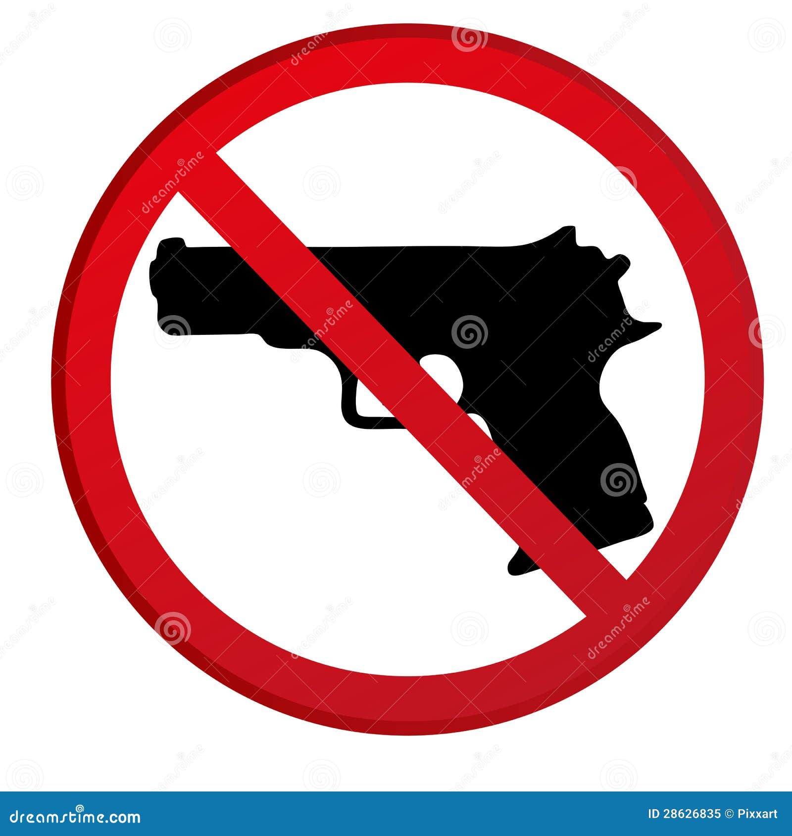 No guns allowed sign stock vector. Illustration of control - 28626835
