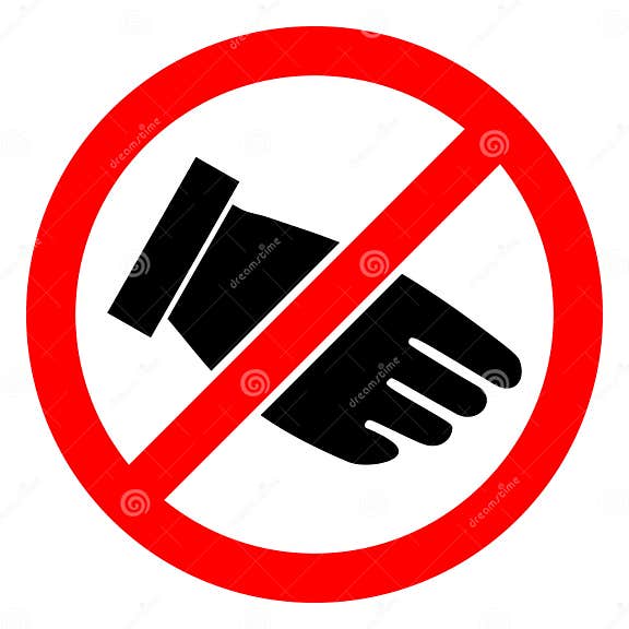 No Hand Vector Icon Illustration Stock Vector - Illustration of ...
