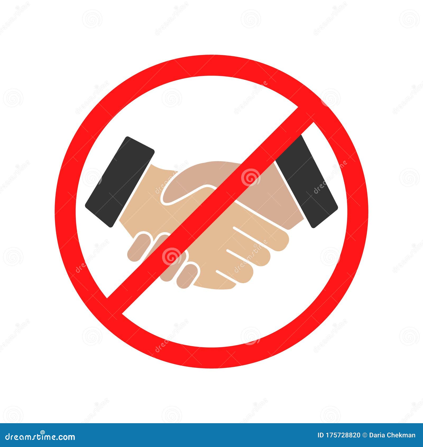 No Handshake Icon. Vector Illustration. No Dealing Stock Illustration ...