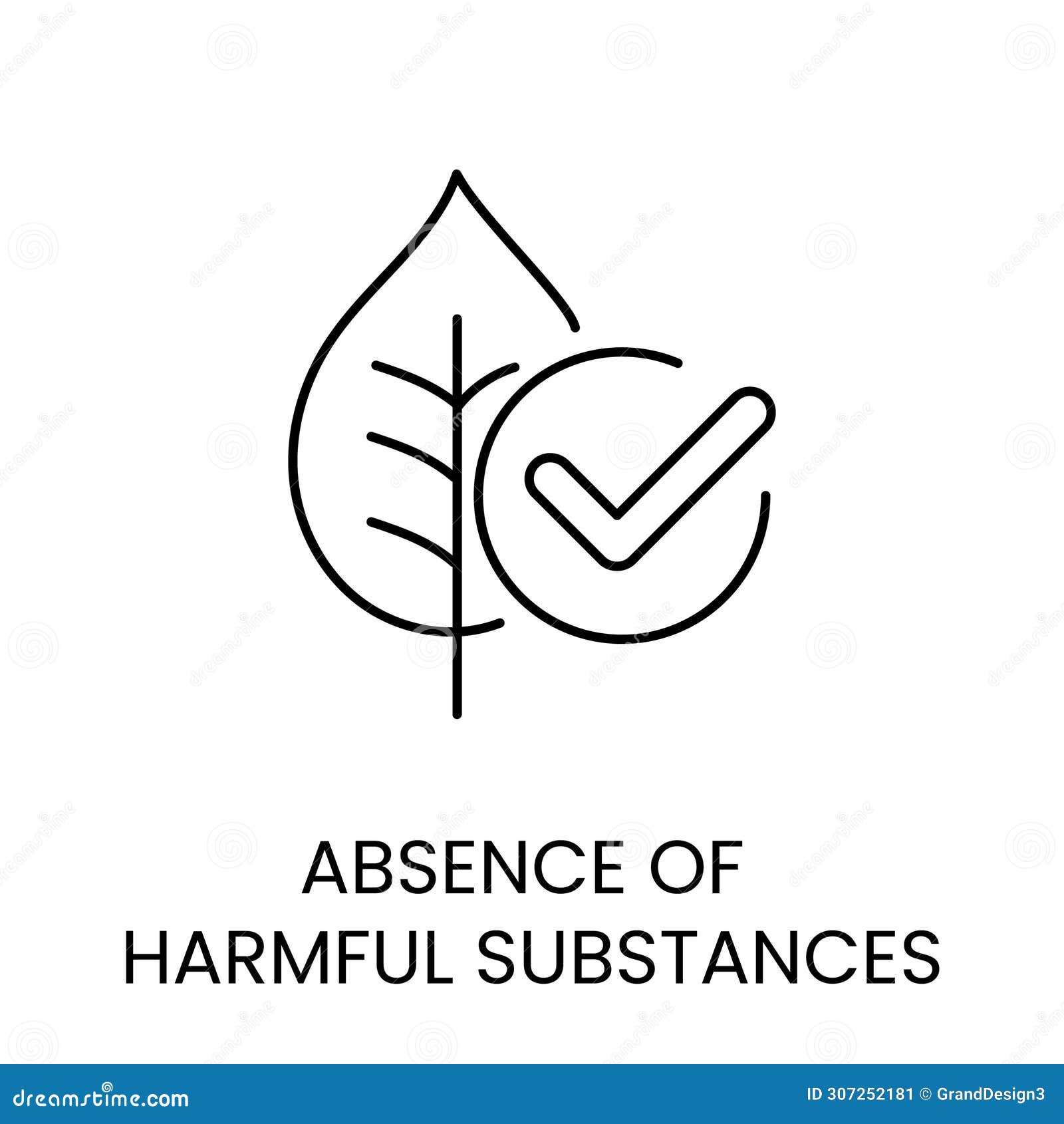 No Harmful Substances Line Icon in Vector with Editable Stroke for ...