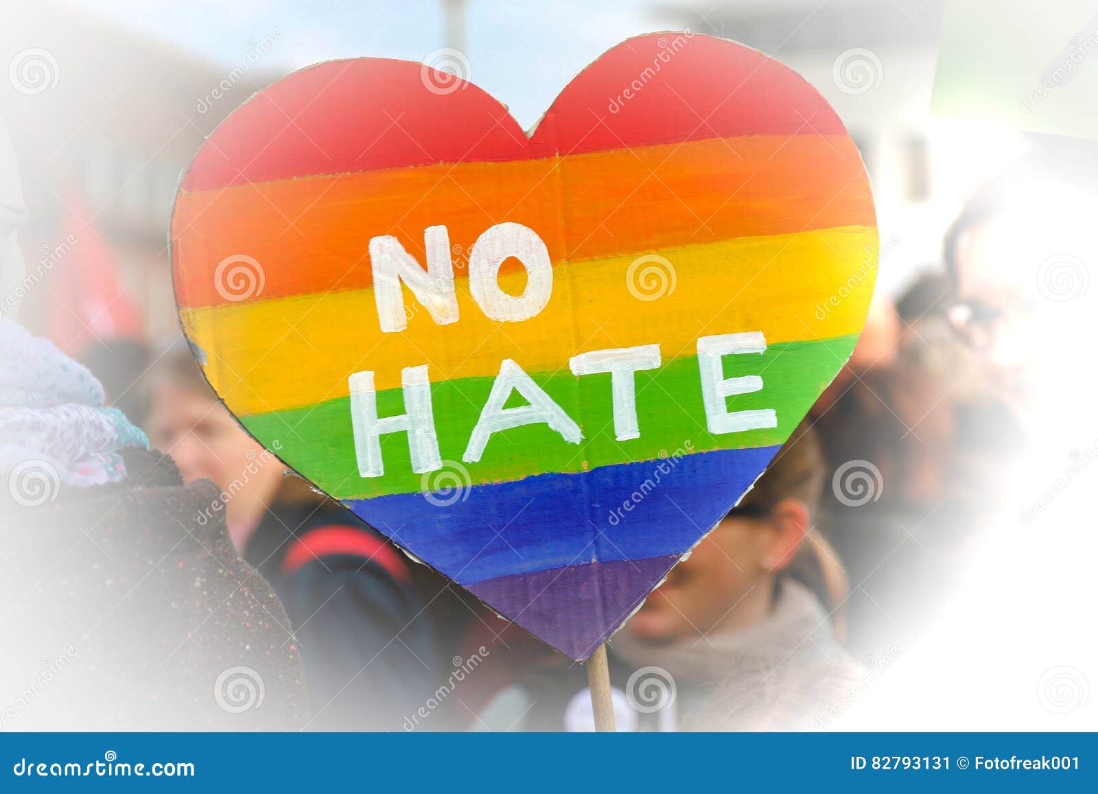 Heart no hate stock image. Image of white, stop, people - 82793131
