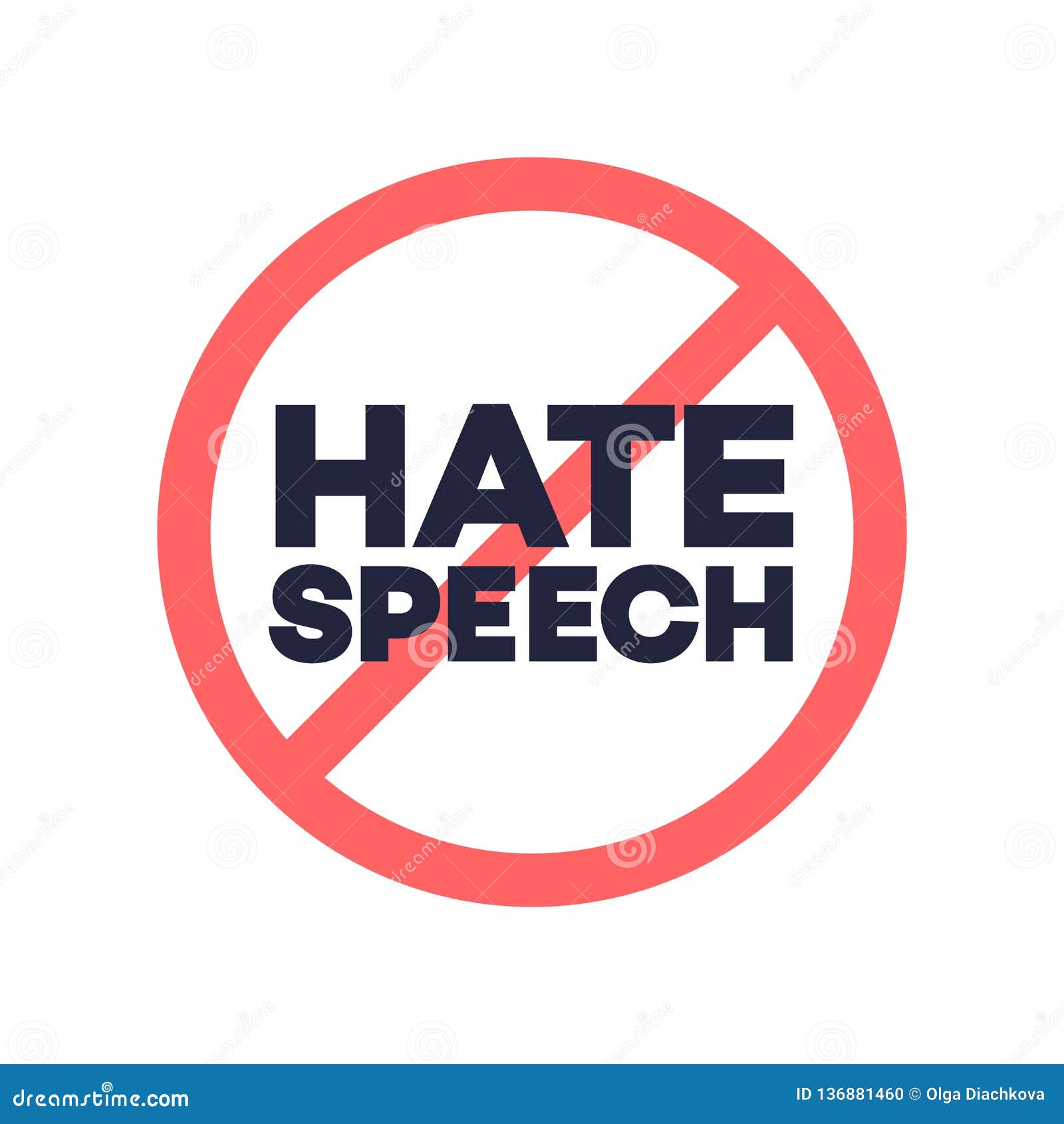 Hate Speech Symbol Royalty-Free Illustration | CartoonDealer.com #78565845 Hate Speech Symbol Royalty-Free Illustration | CartoonDealer.com #78565845