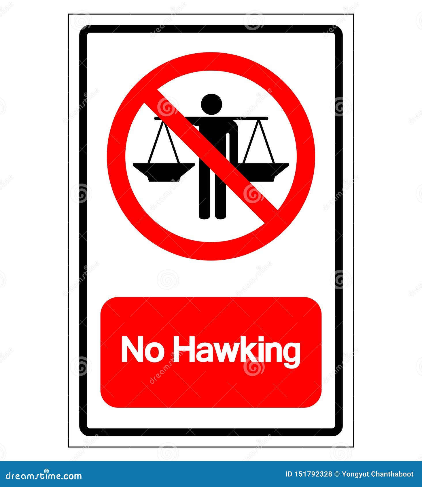 No Hawking Symbol Sign, Vector Illustration, Isolate on White ...