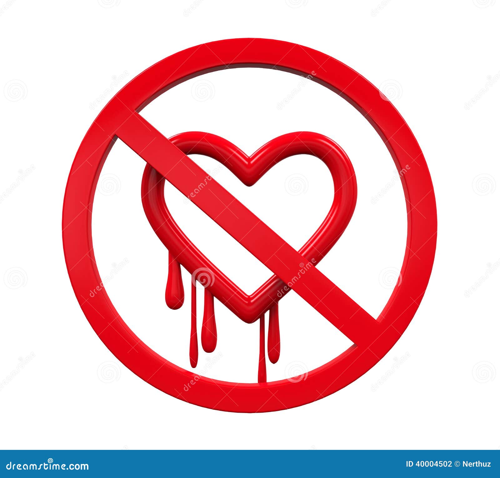 3d Heartbleed Symbol On Keyboard Royalty-Free Cartoon | CartoonDealer ...