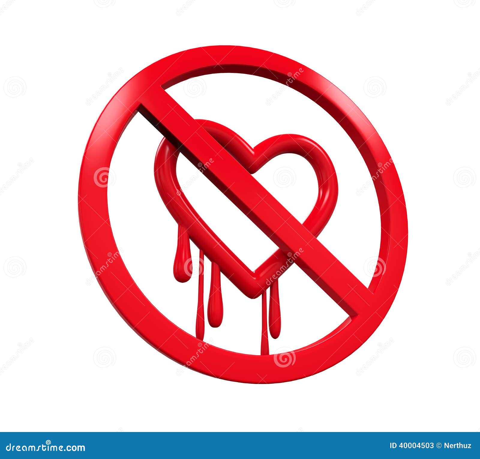 No Heartbleed Sign stock illustration. Illustration of icon - 40004503