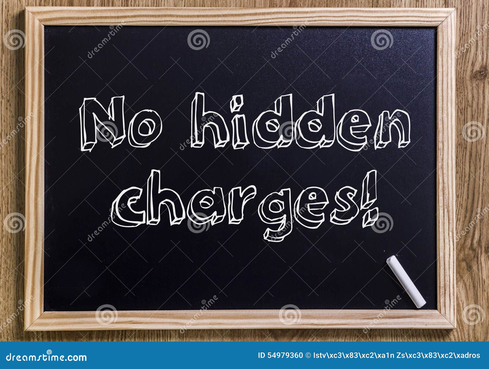 No hidden charges! stock photo. Image of charge, letter - 54979360