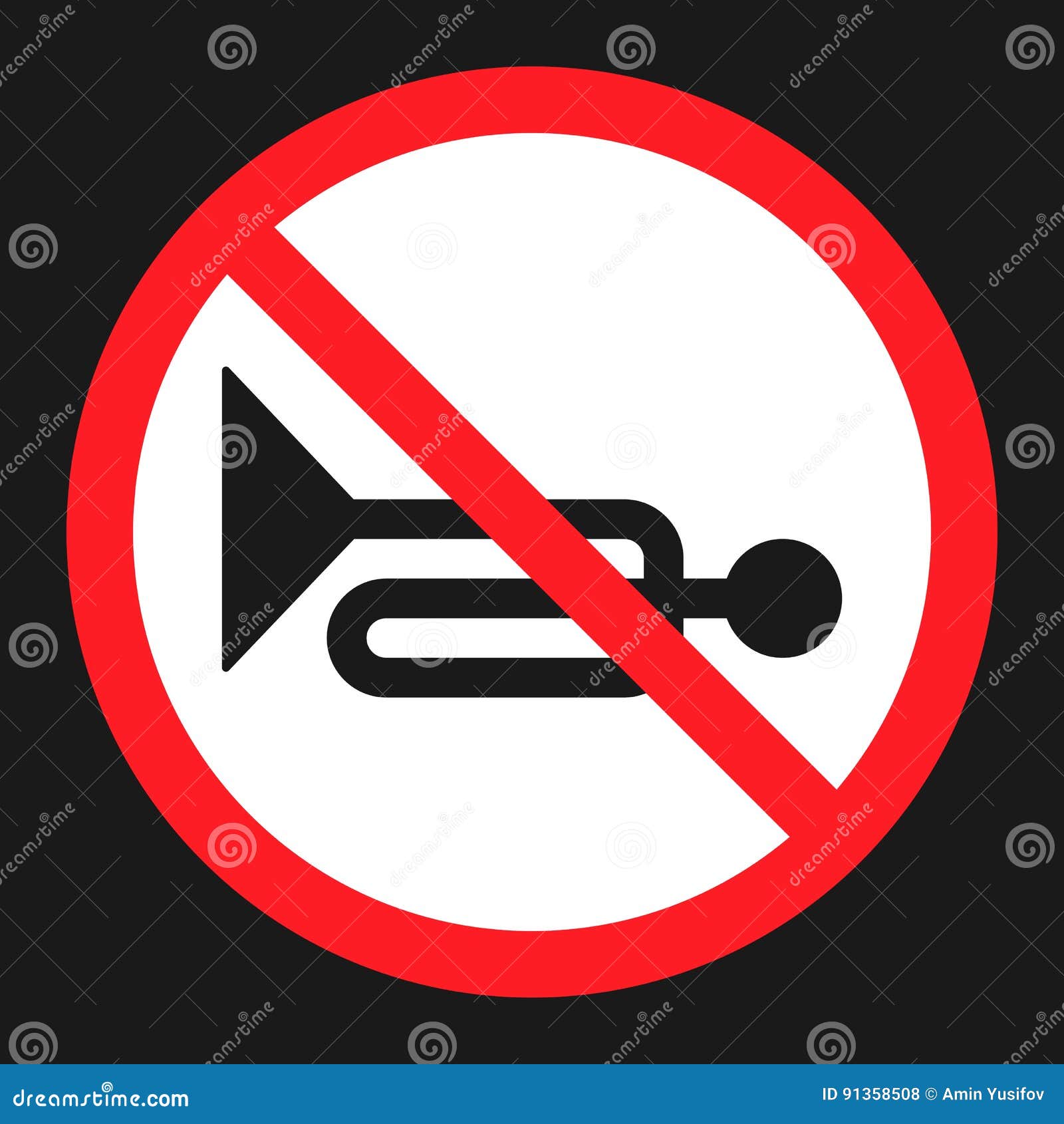 No Blowing Of Horns Signs