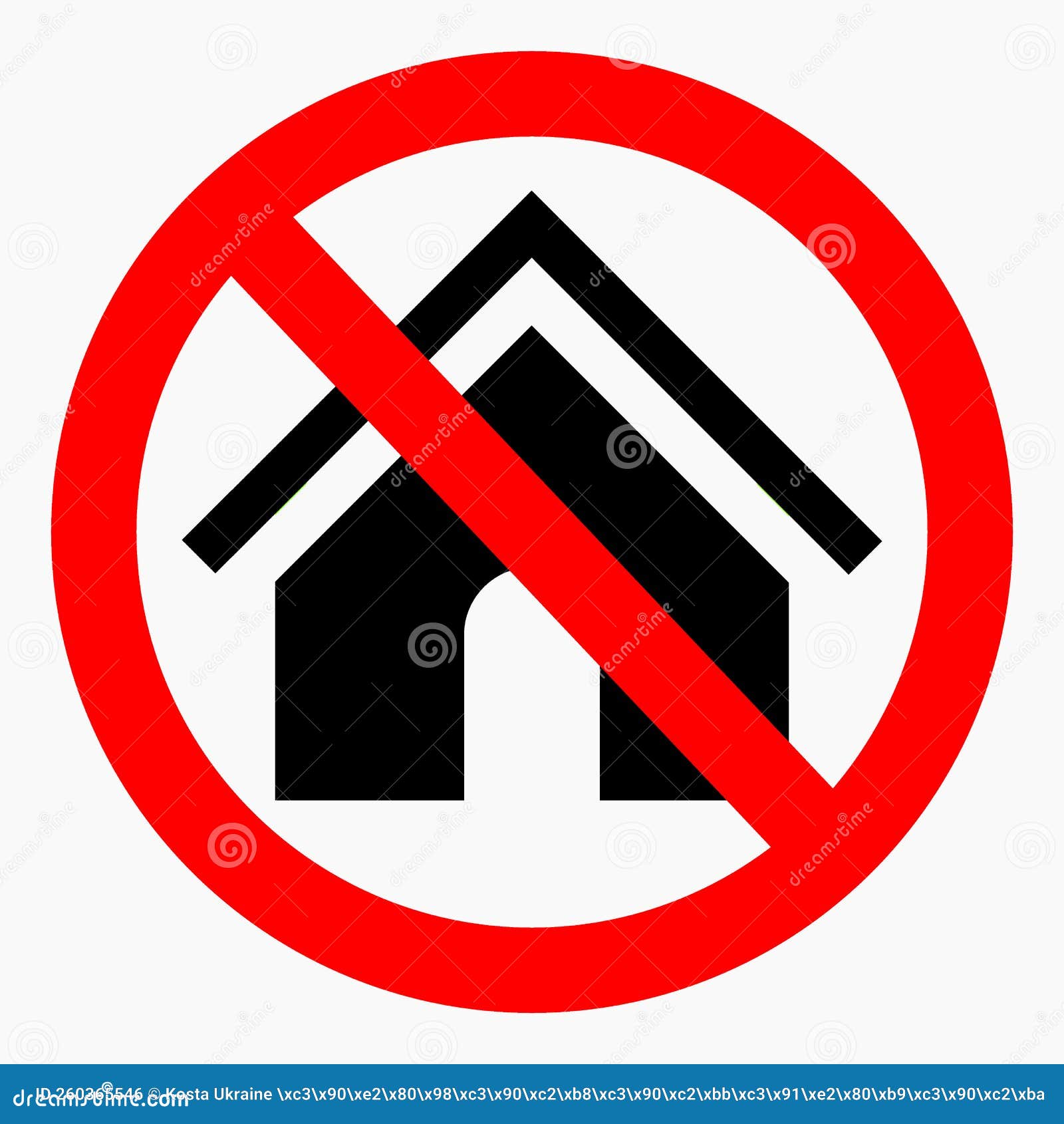 No house stock vector. Illustration of mortgage, vector - 260365546