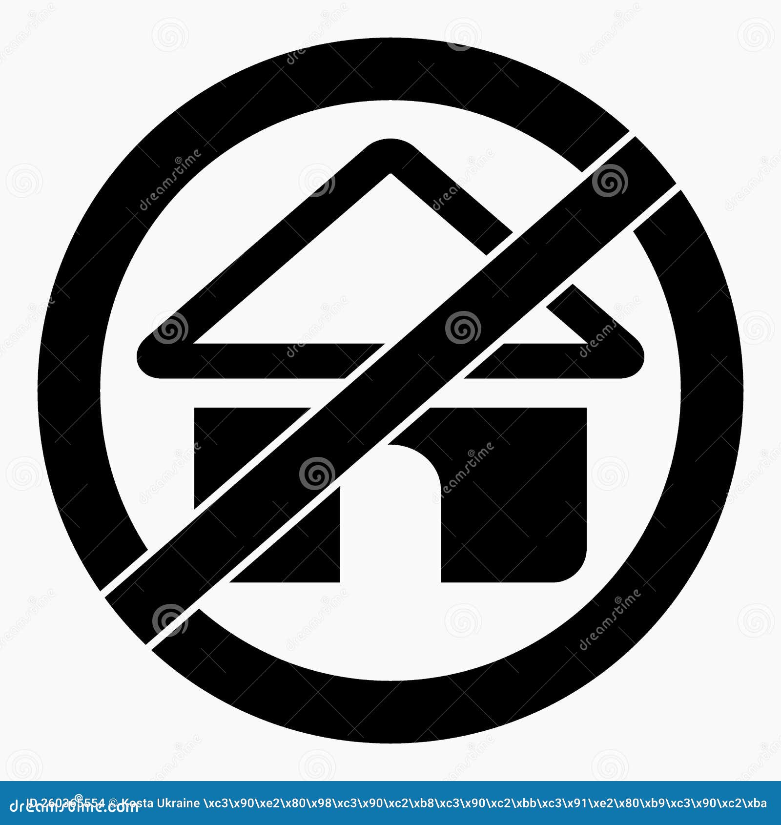 No house stock vector. Illustration of building, vector - 260365554