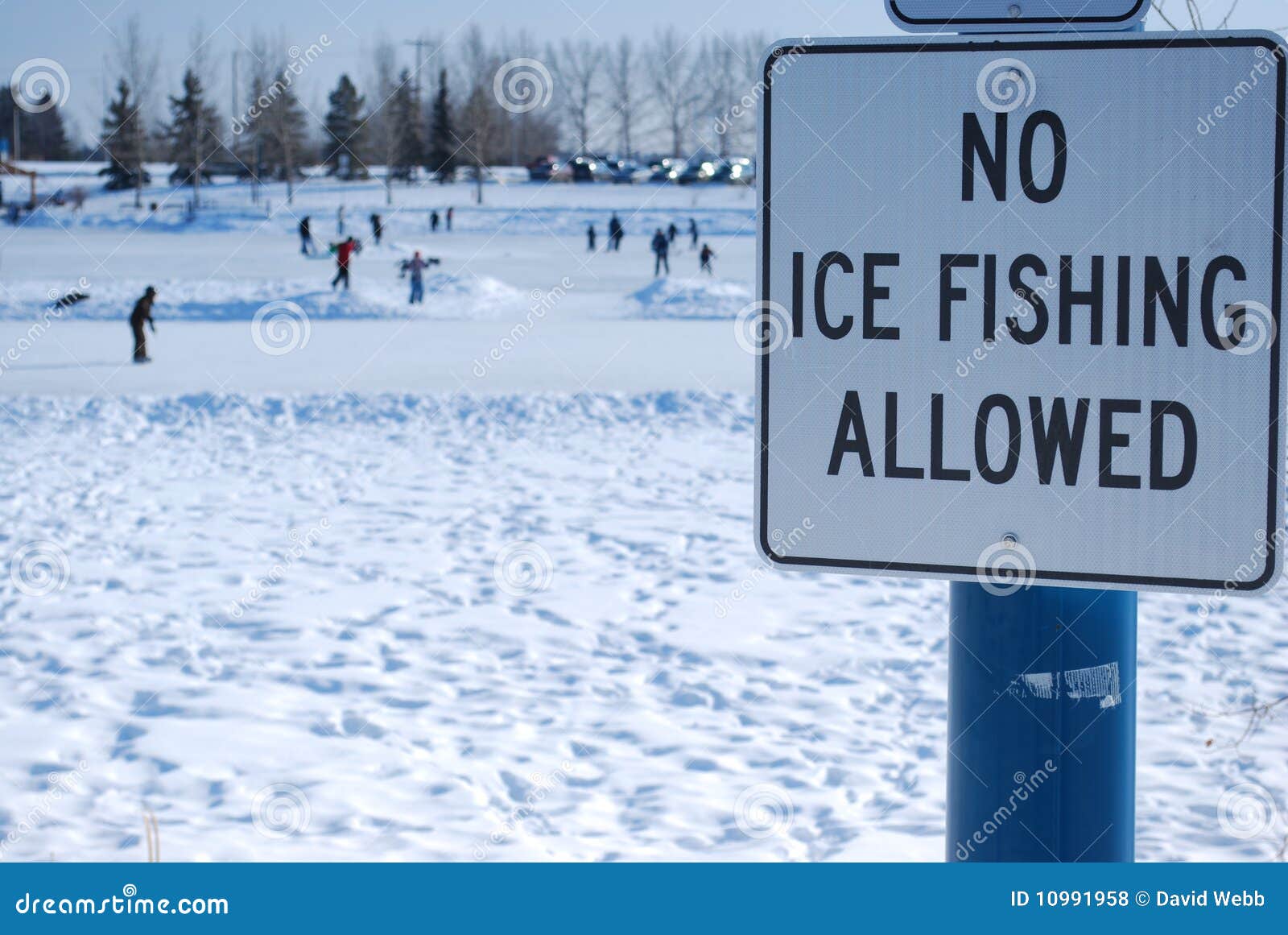 No Ice Fishing Allowed stock photo. Image of north, winter - 10991958