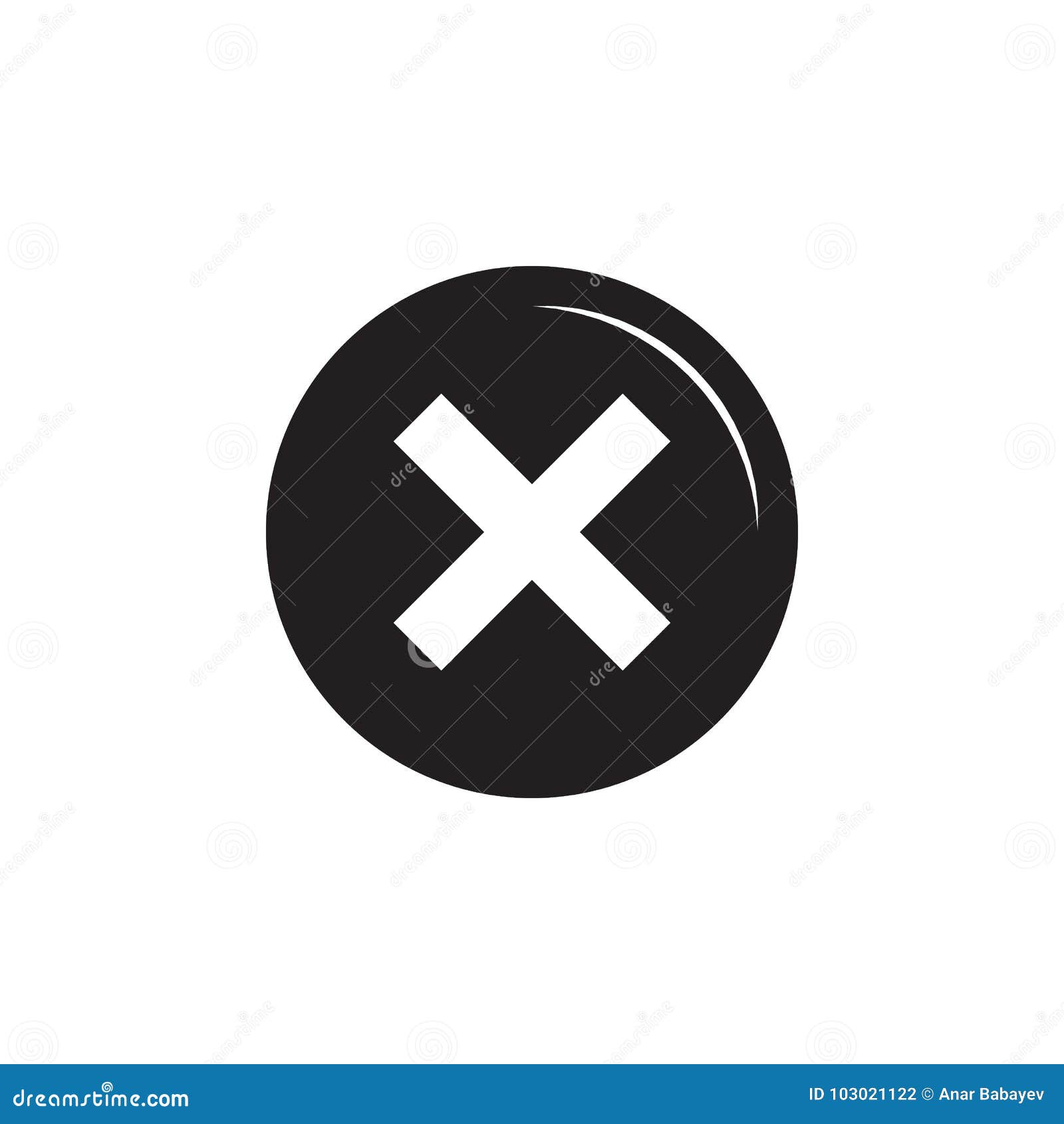 No icono ilustración del vector. Ilustración de obligatorio - 103021122