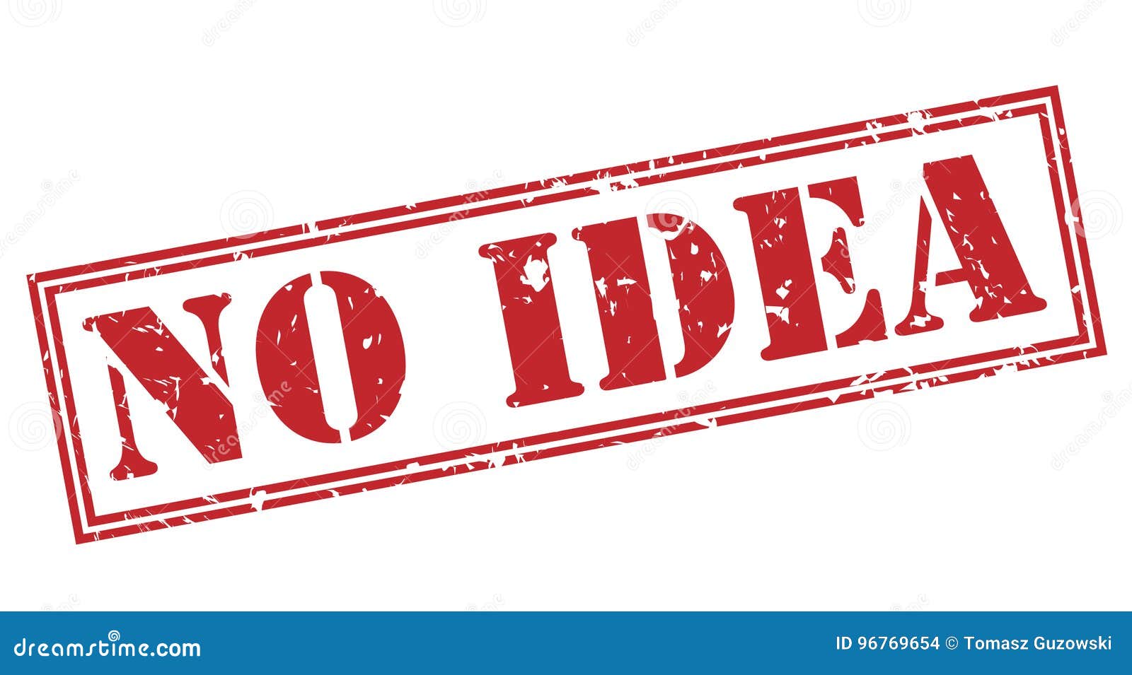 No idea red stamp stock illustration. Illustration of isolated - 96769654