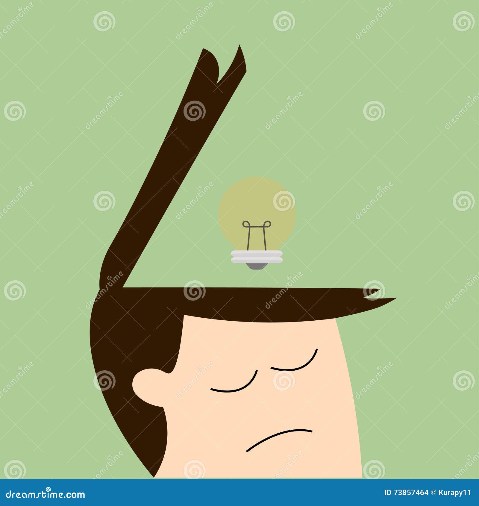 No Ideas stock vector. Illustration of glowing, businessman - 73857464