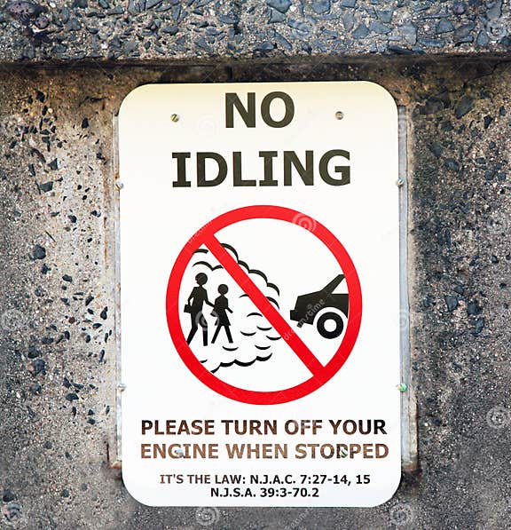 No Idling Sign stock photo. Image of transportation, vehicle - 17371732