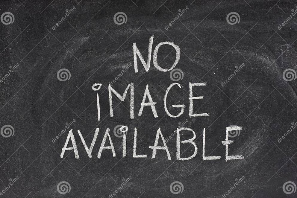 No Image Available Text on Blackboard Stock Image - Image of message ...