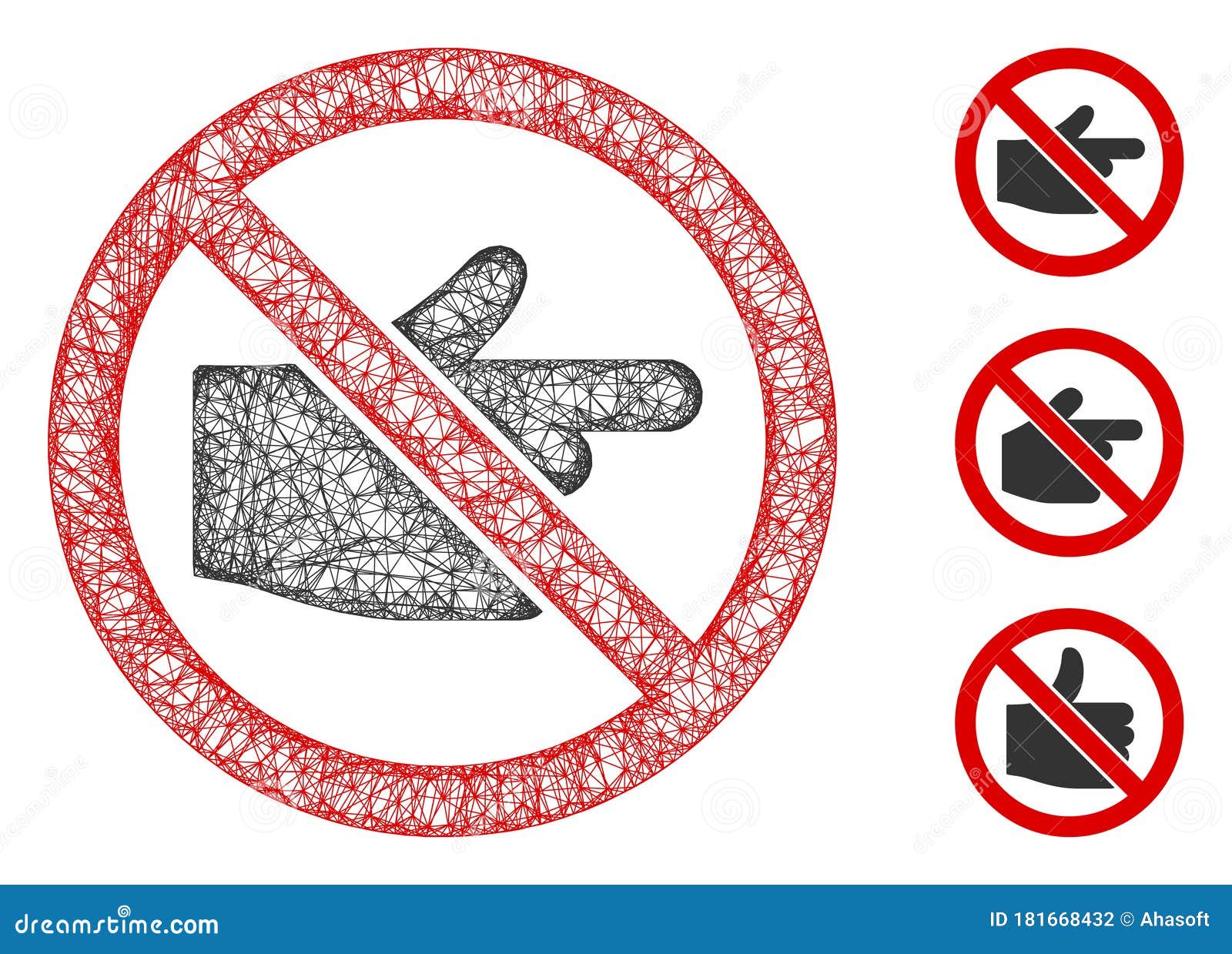 No Index Finger Polygonal Web Vector Mesh Illustration Stock ... No Index Finger Polygonal Web Vector Mesh Illustration Stock ...