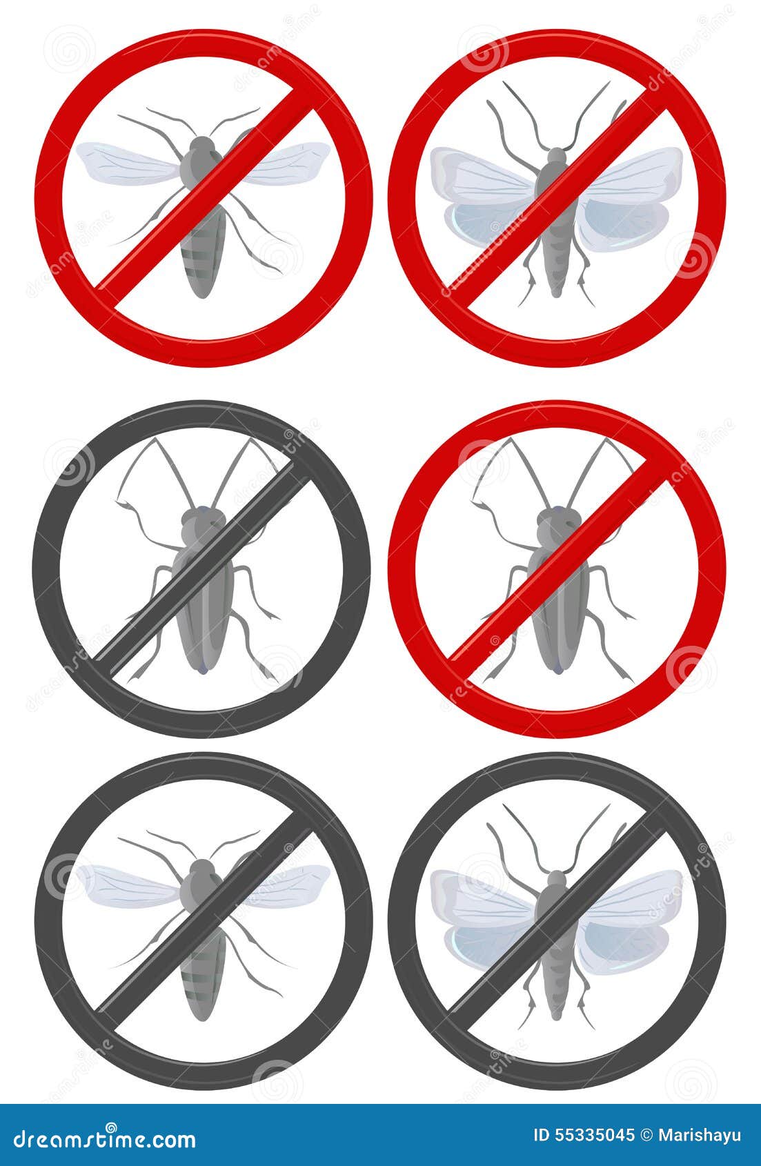 No insects grey stock vector. Illustration of insect - 55335045