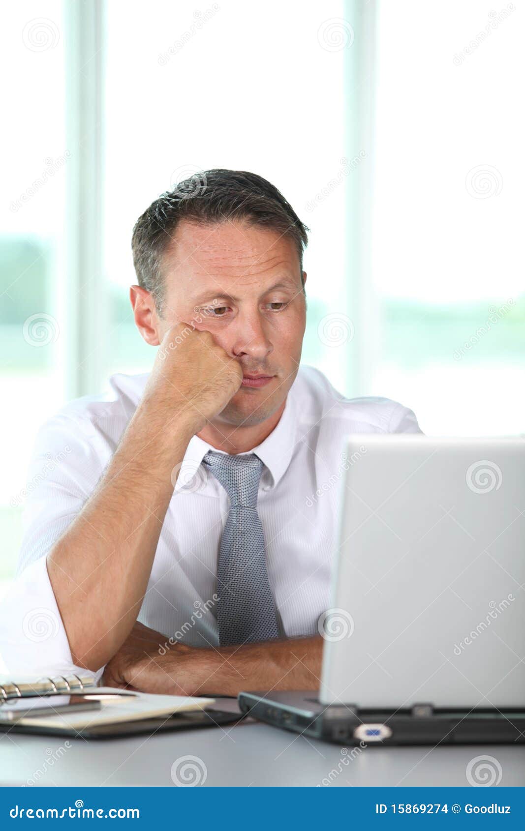 No inspiration stock photo. Image of bored, manager, thinking - 15869274