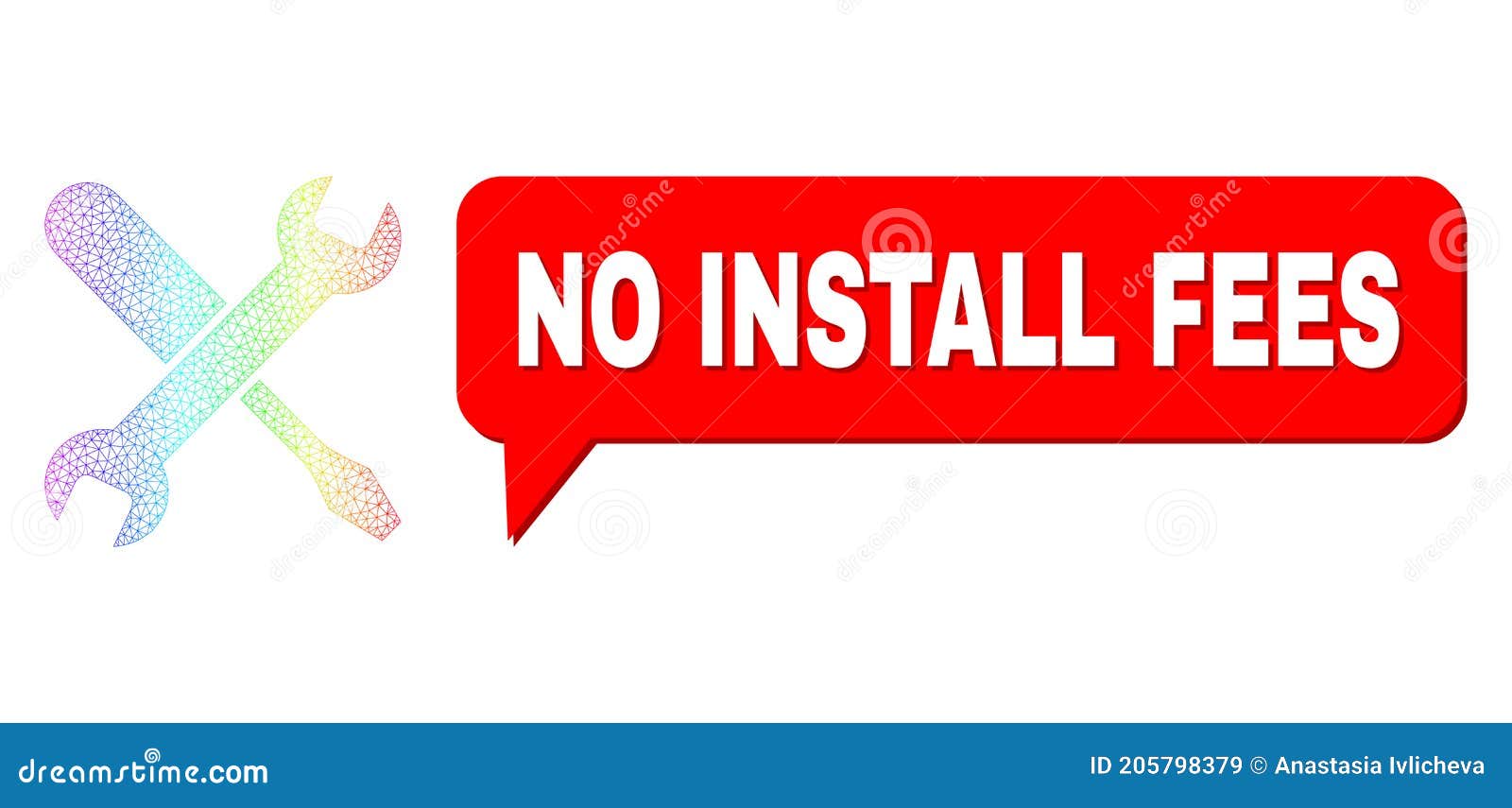 Spectrum Network Gradient Tuning Icon and No Install Fees Speech ...