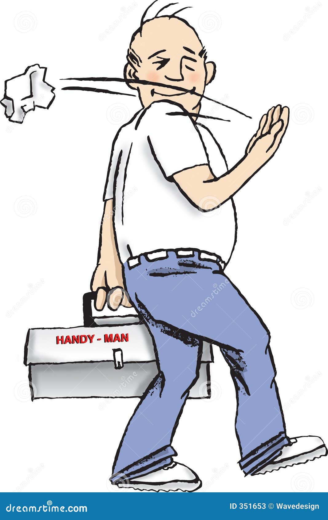 No instruction required stock illustration. Illustration of janitor ...