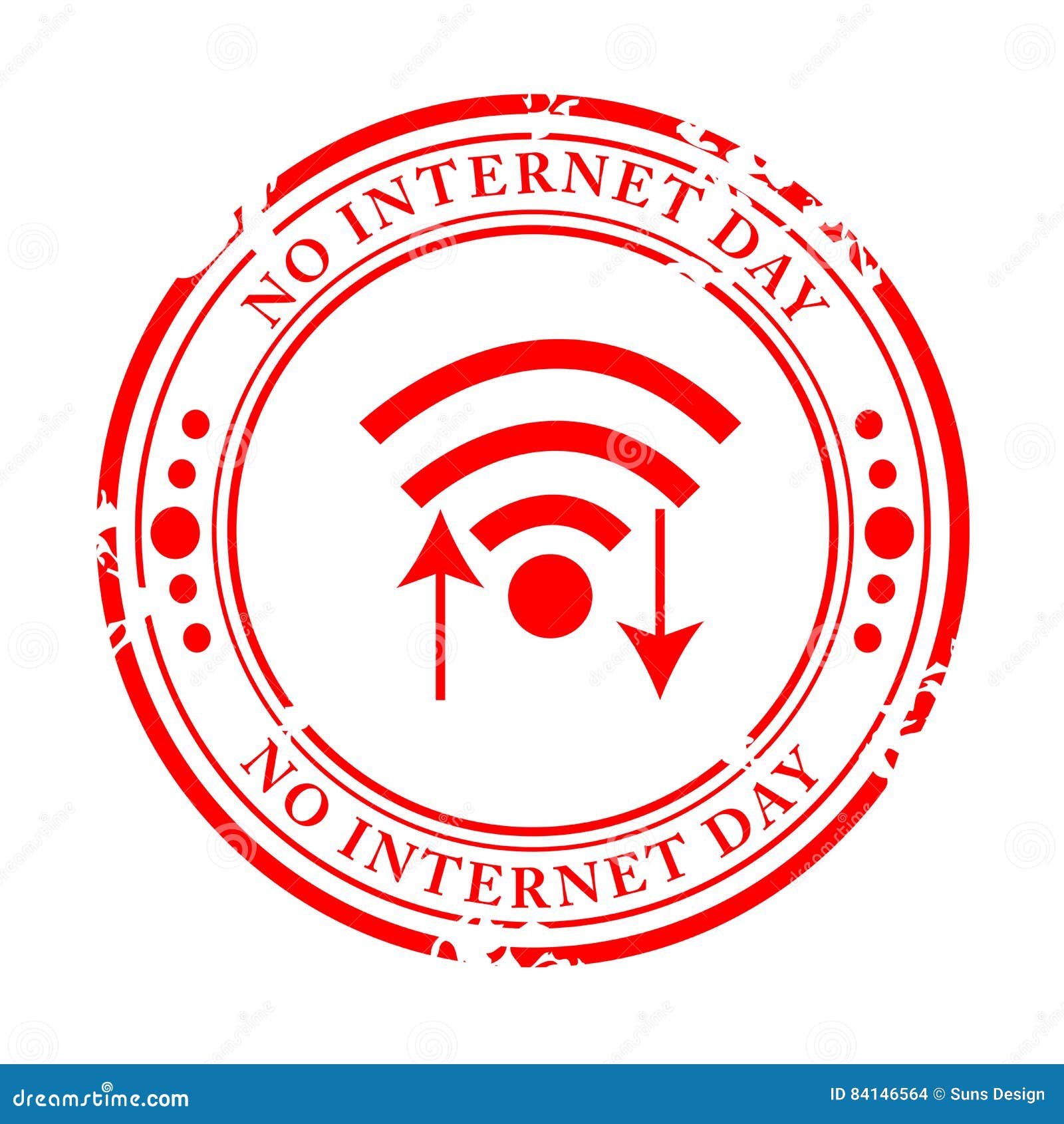 No Internet Day stock illustration. Illustration of luck - 84146564