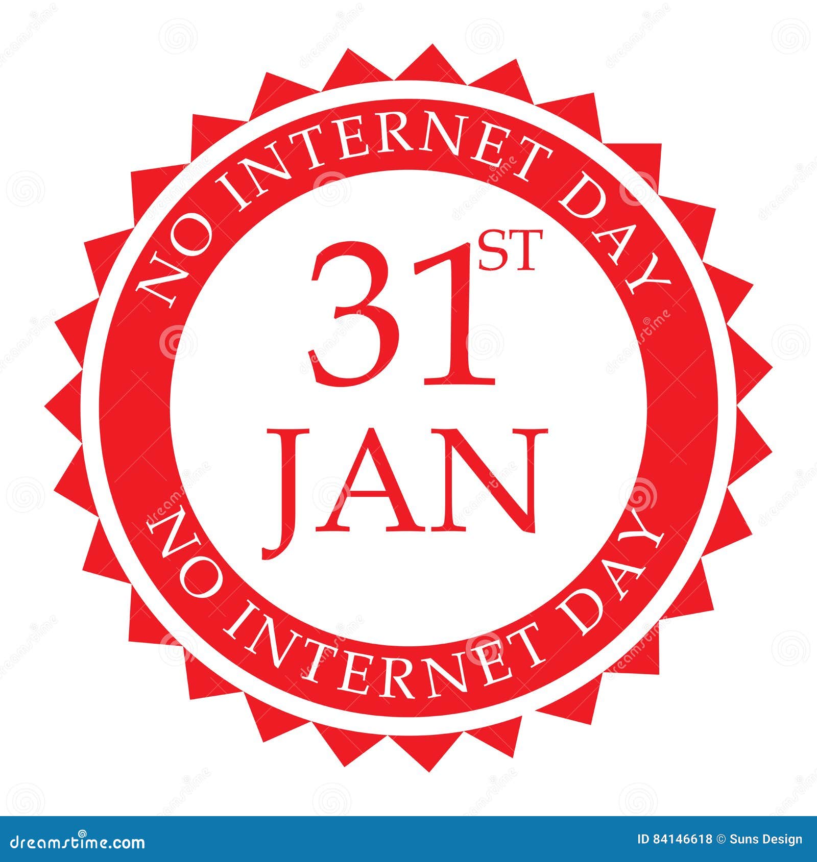 No Internet Day stock illustration. Illustration of date - 84146618