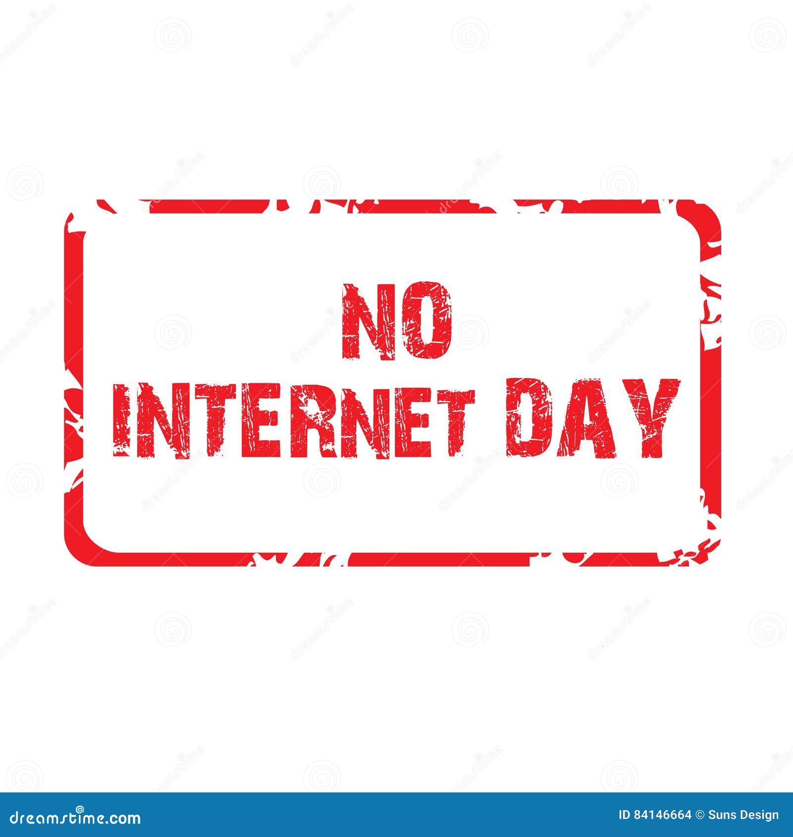 No Internet Day stock illustration. Illustration of date - 84146664