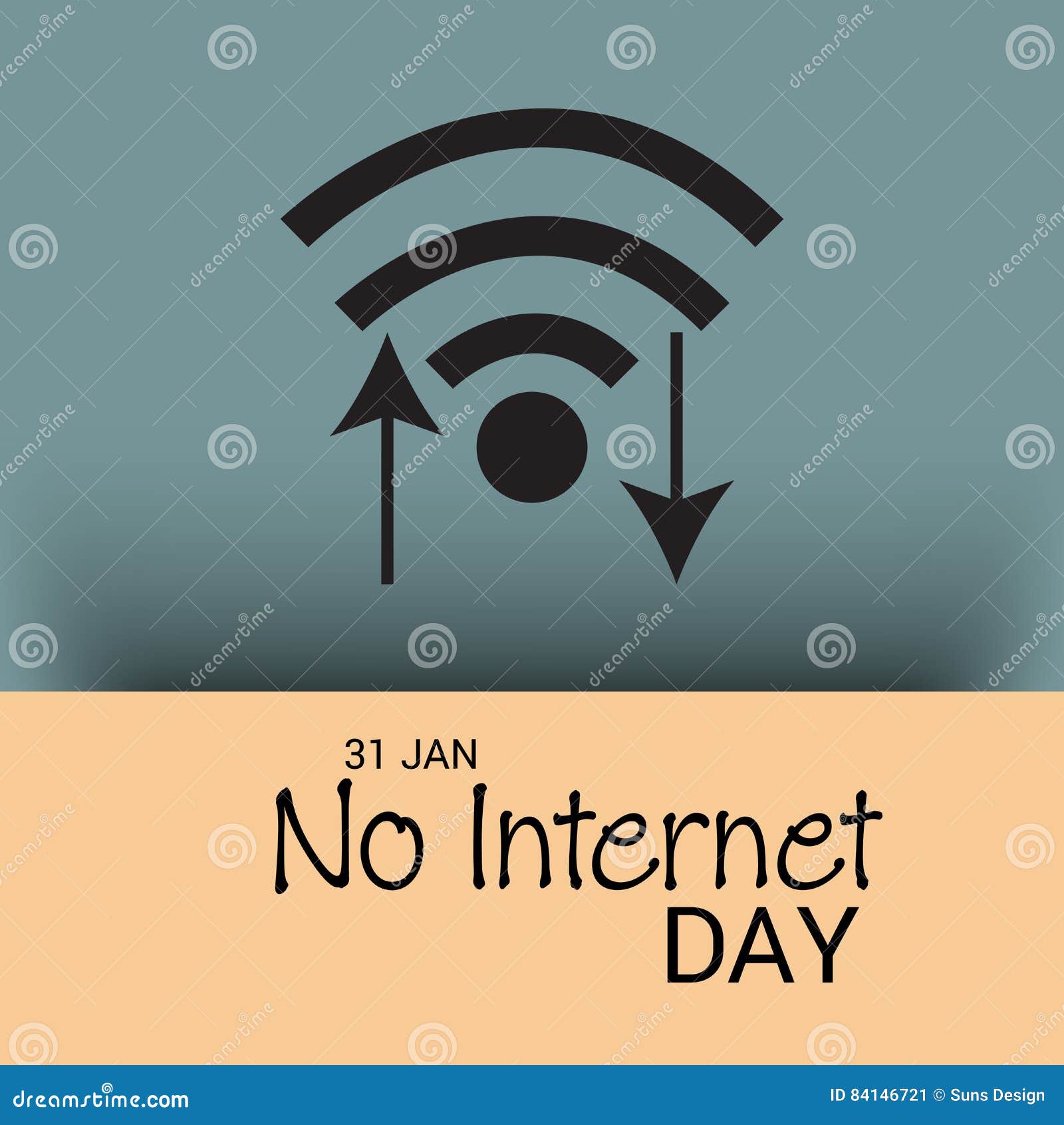 No Internet Day stock illustration. Illustration of health - 84146721
