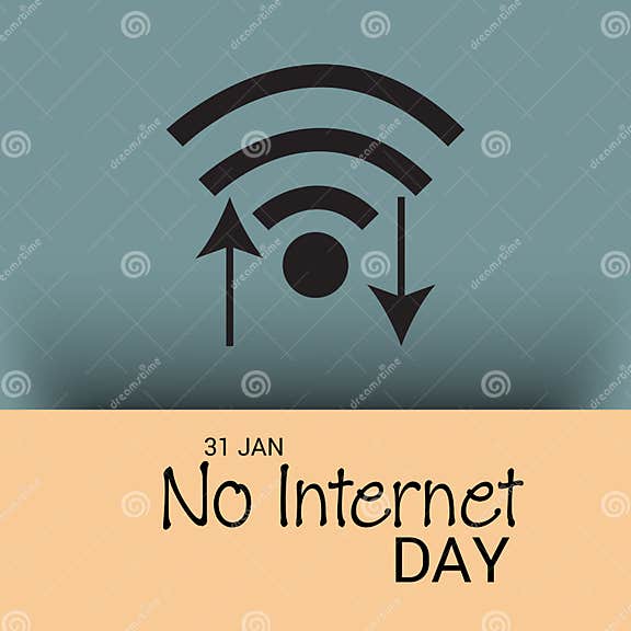 No Internet Day stock illustration. Illustration of health - 84146721