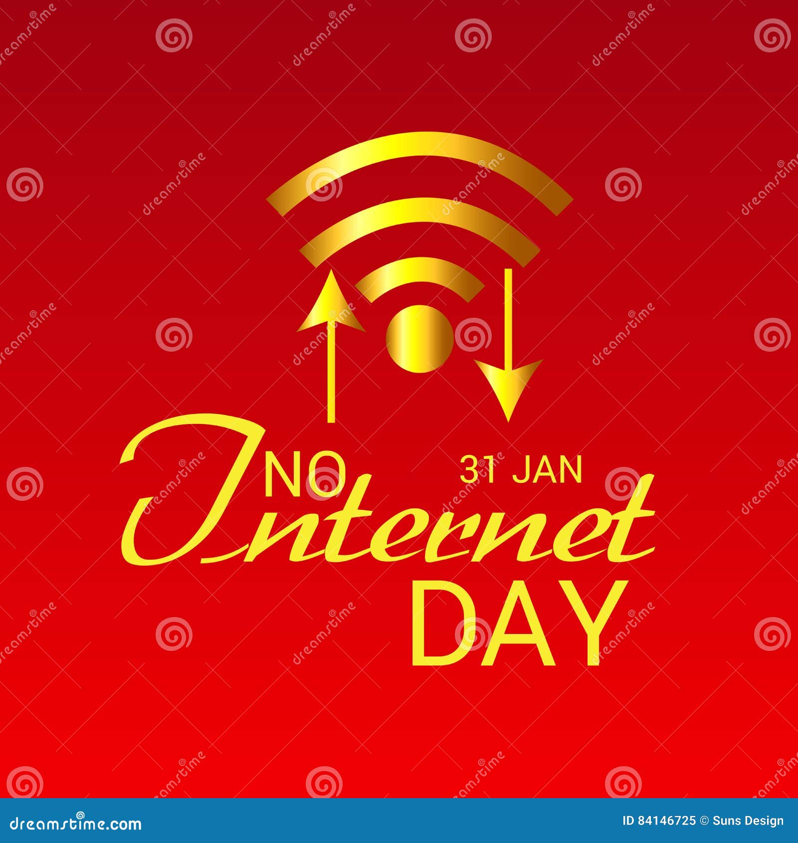 No Internet Day stock illustration. Illustration of happy - 84146725