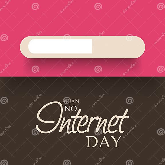 No Internet Day stock illustration. Illustration of relaxation - 84146739