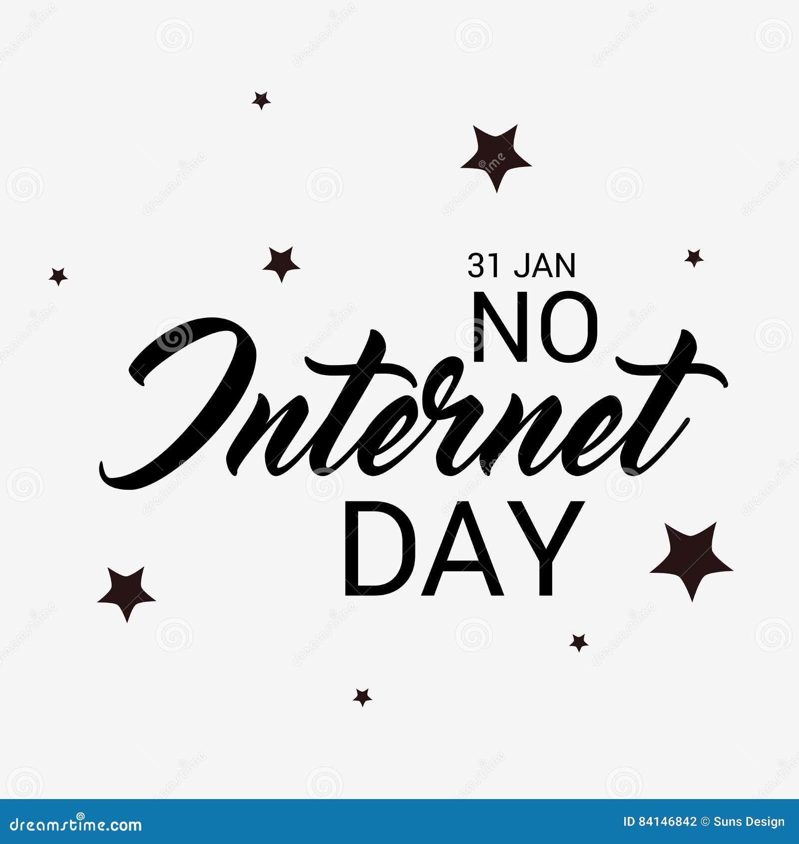 No Internet Day stock illustration. Illustration of remove - 84146842