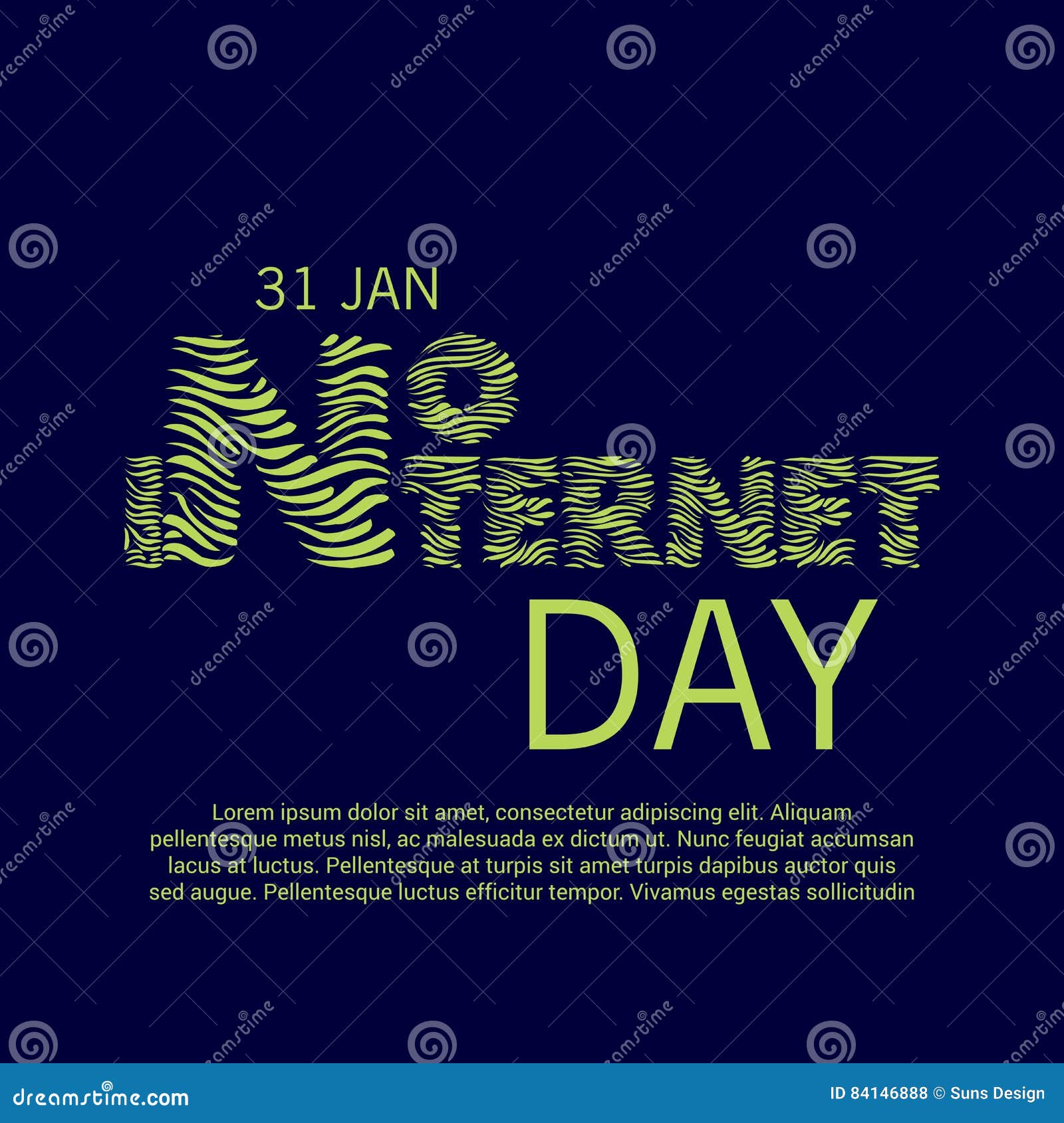 No Internet Day stock illustration. Illustration of happy - 84146888