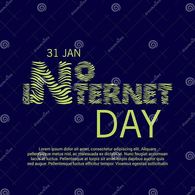 No Internet Day stock illustration. Illustration of happy - 84146888