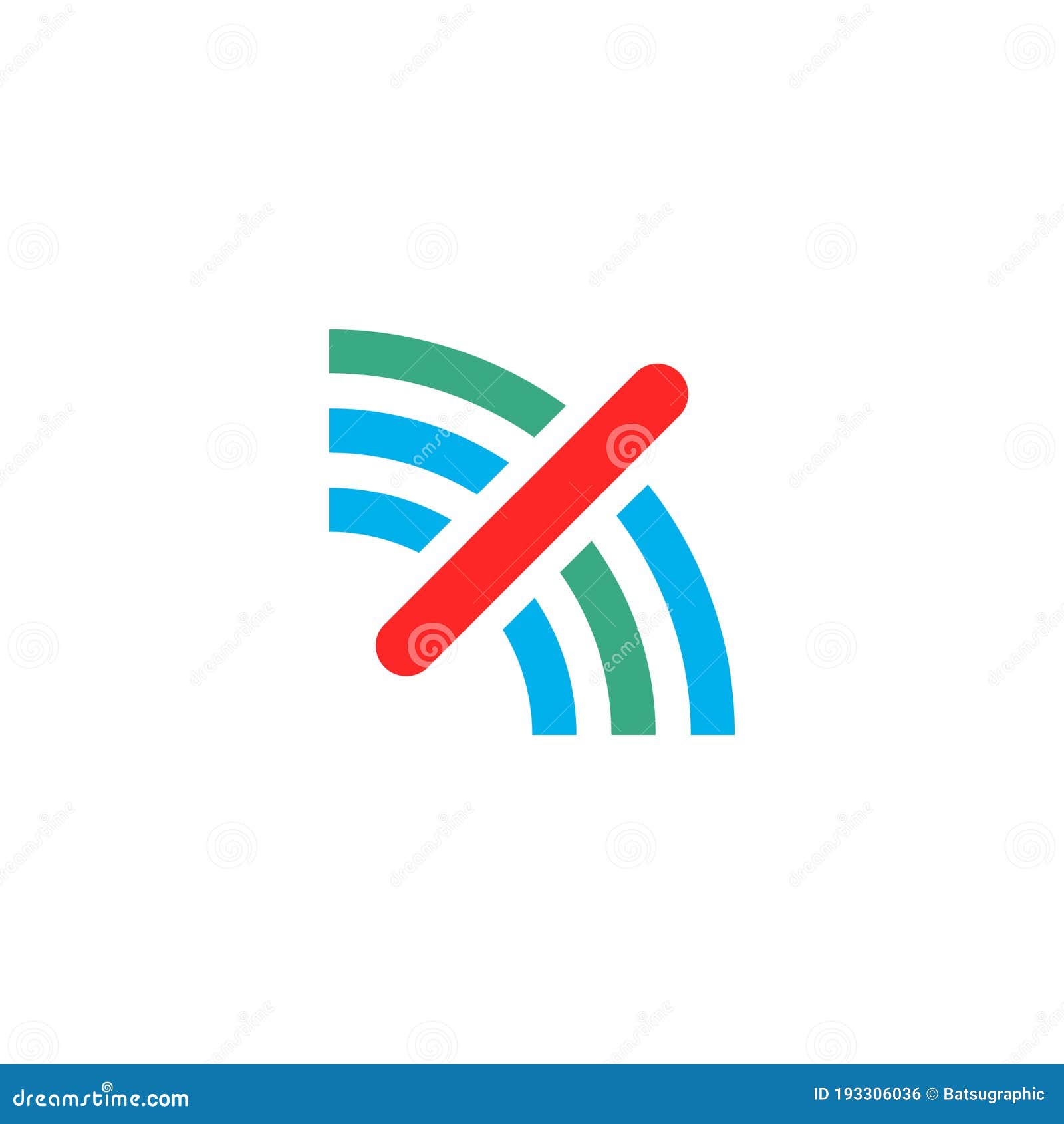 No Internet Vector Icon Logo Design Stock Vector - Illustration of ...