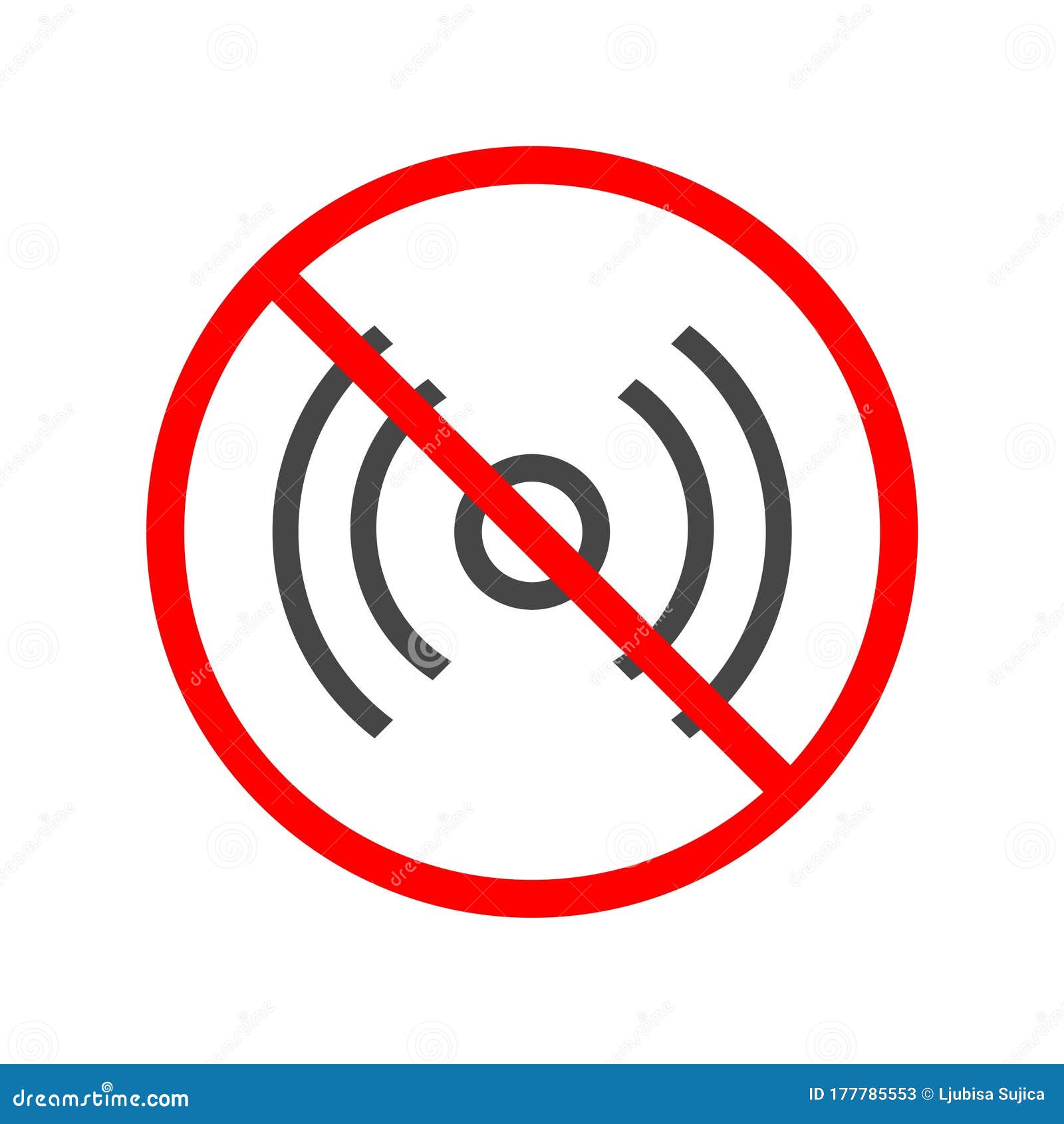 No internet and wi fi sign stock vector. Illustration of network ...