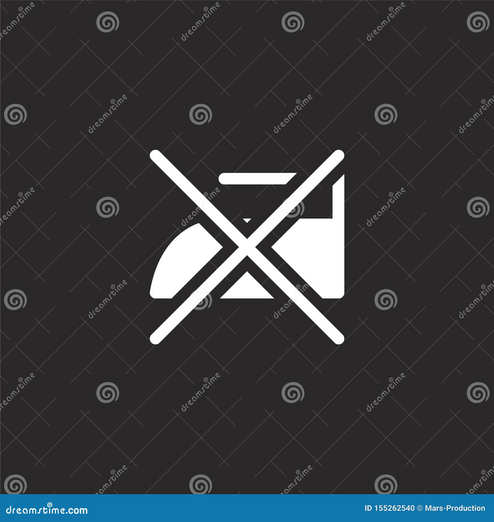 No Iron Icon. Filled No Iron Icon for Website Design and Mobile, App ...