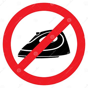 No ironing sign stock vector. Illustration of sign, symbol - 226626086