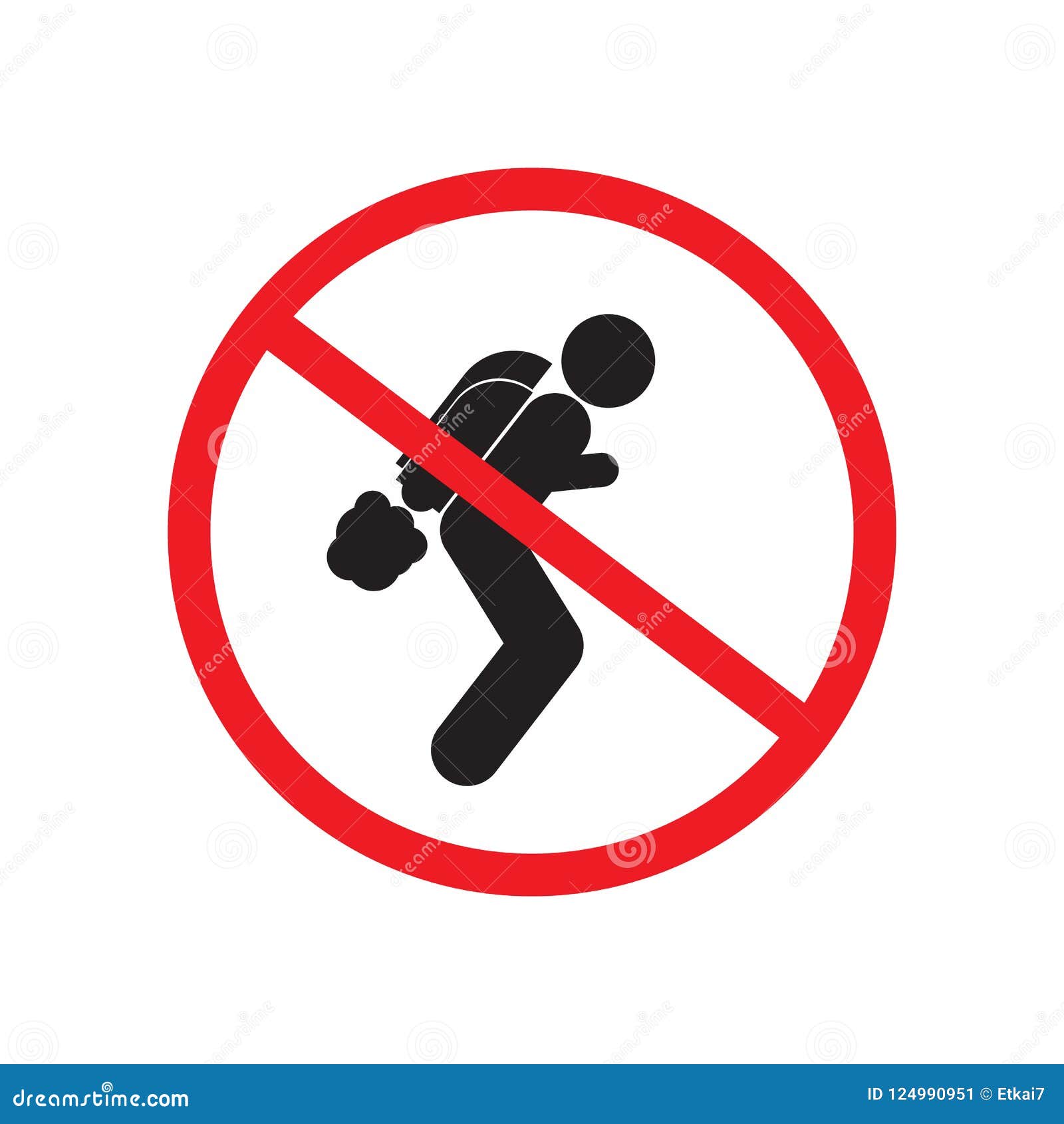 No Jetpack Zone Sign Vector Design Illustration. Stock Vector ...