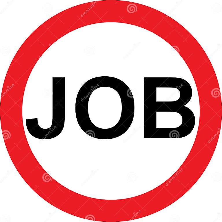 No job sign stock illustration. Illustration of occupation - 112478113