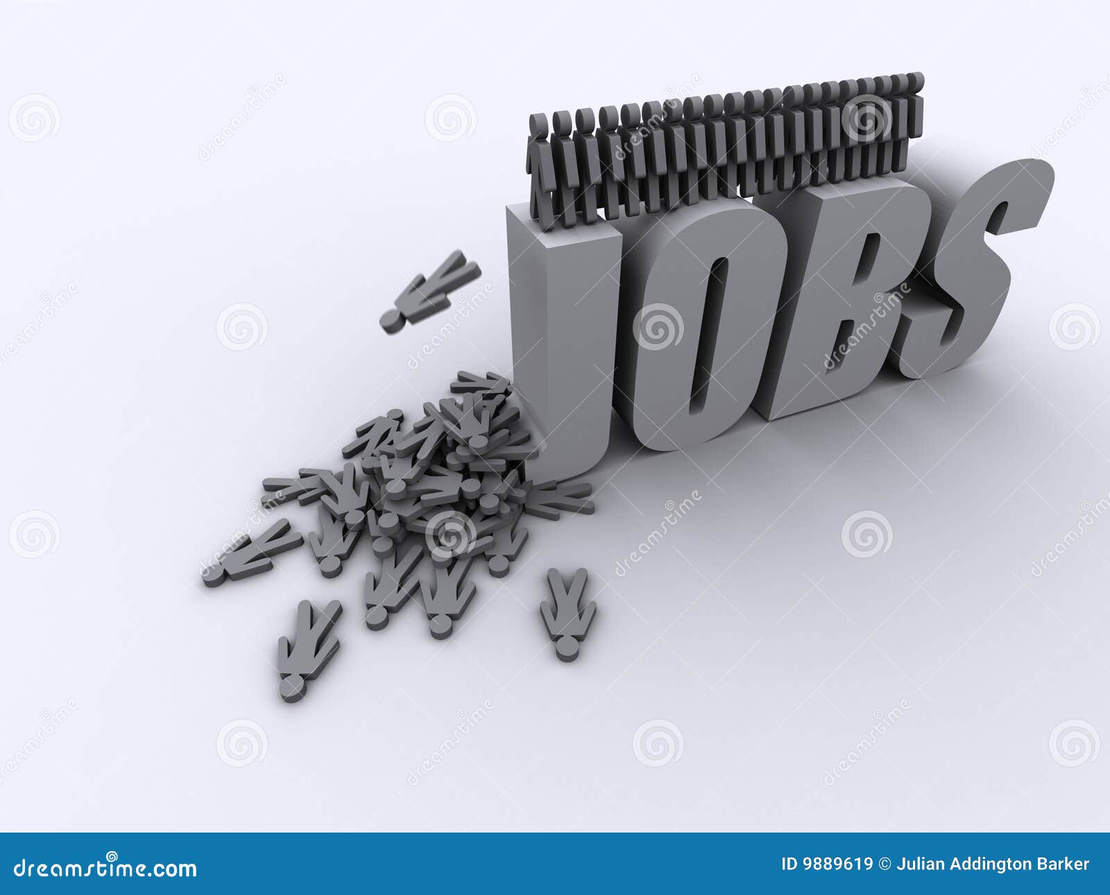 No Jobs Unemployment Scrapheap Stock Illustration - Illustration of ...