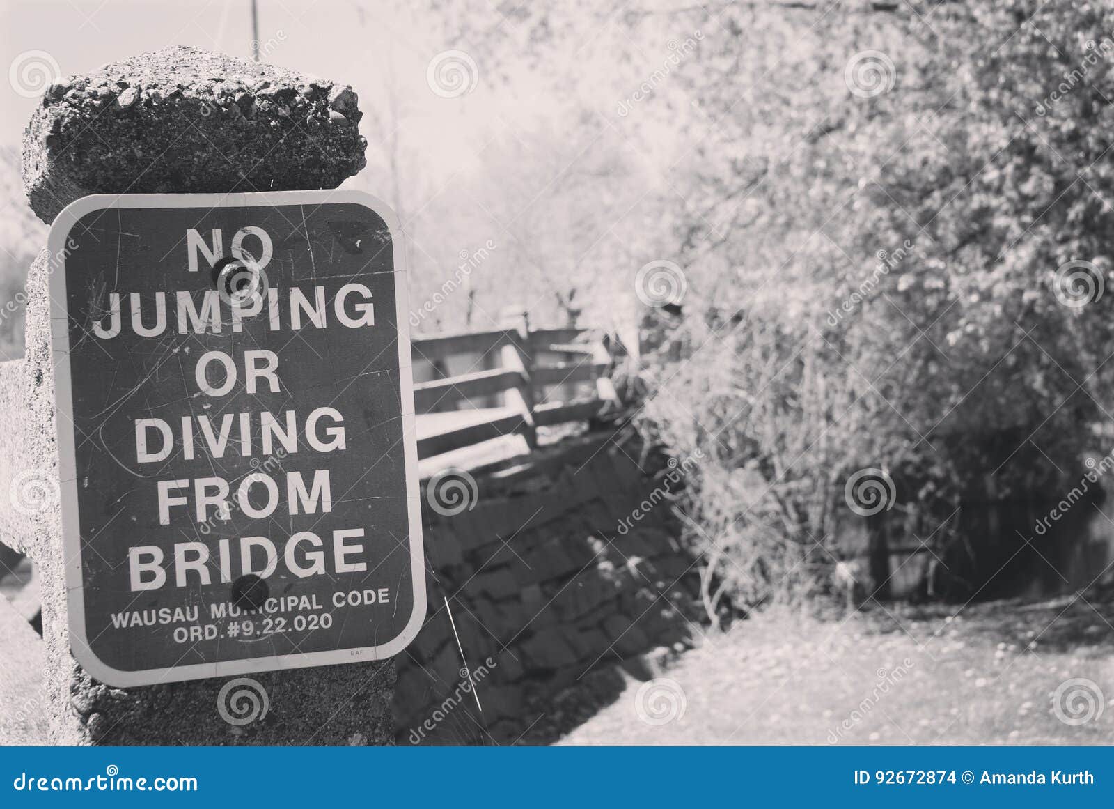 No jumping editorial stock image. Image of bridge, jumping - 92672874