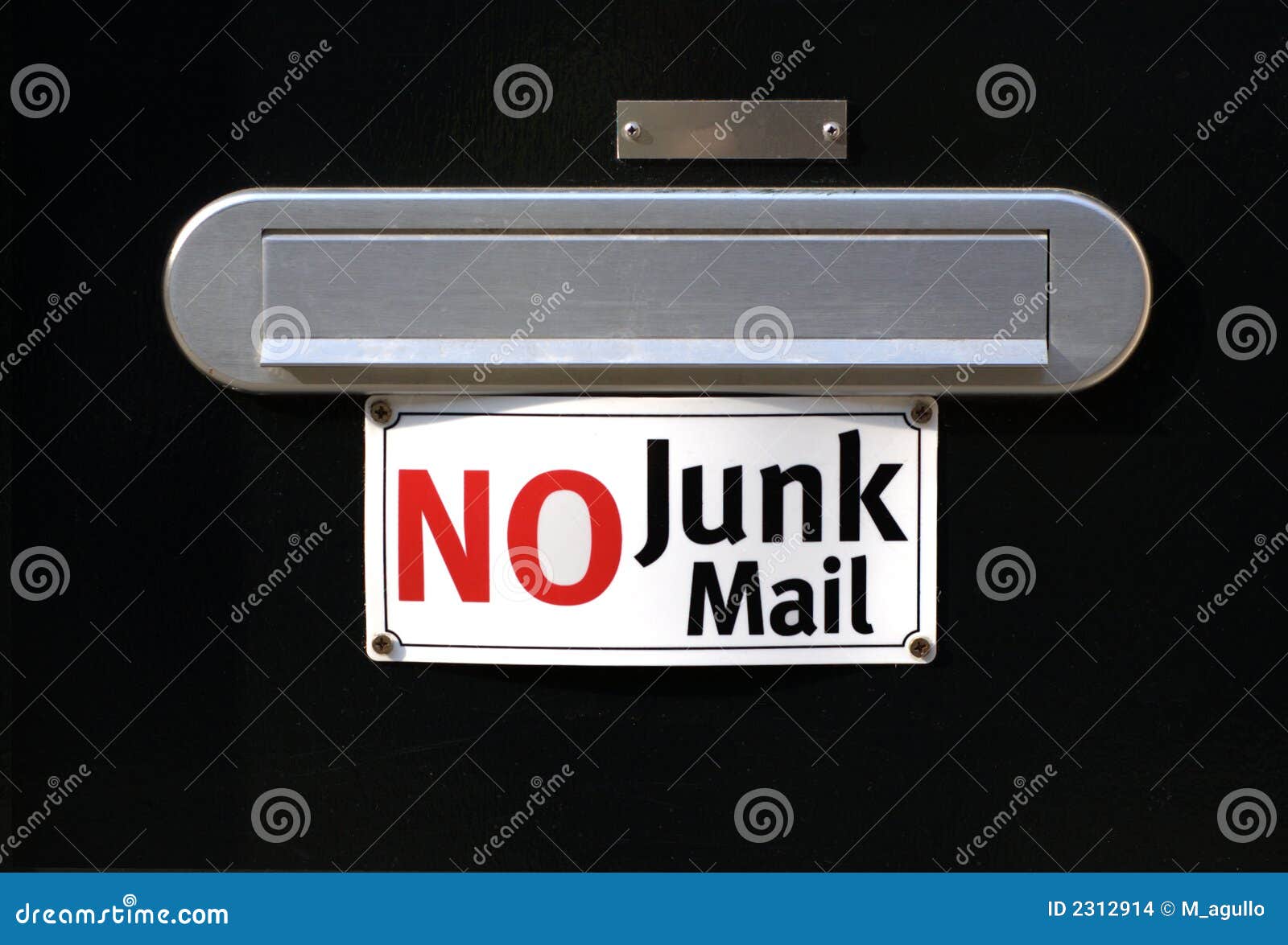 No junk mail stock photo. Image of posting, mailslot, mailbox - 2312914