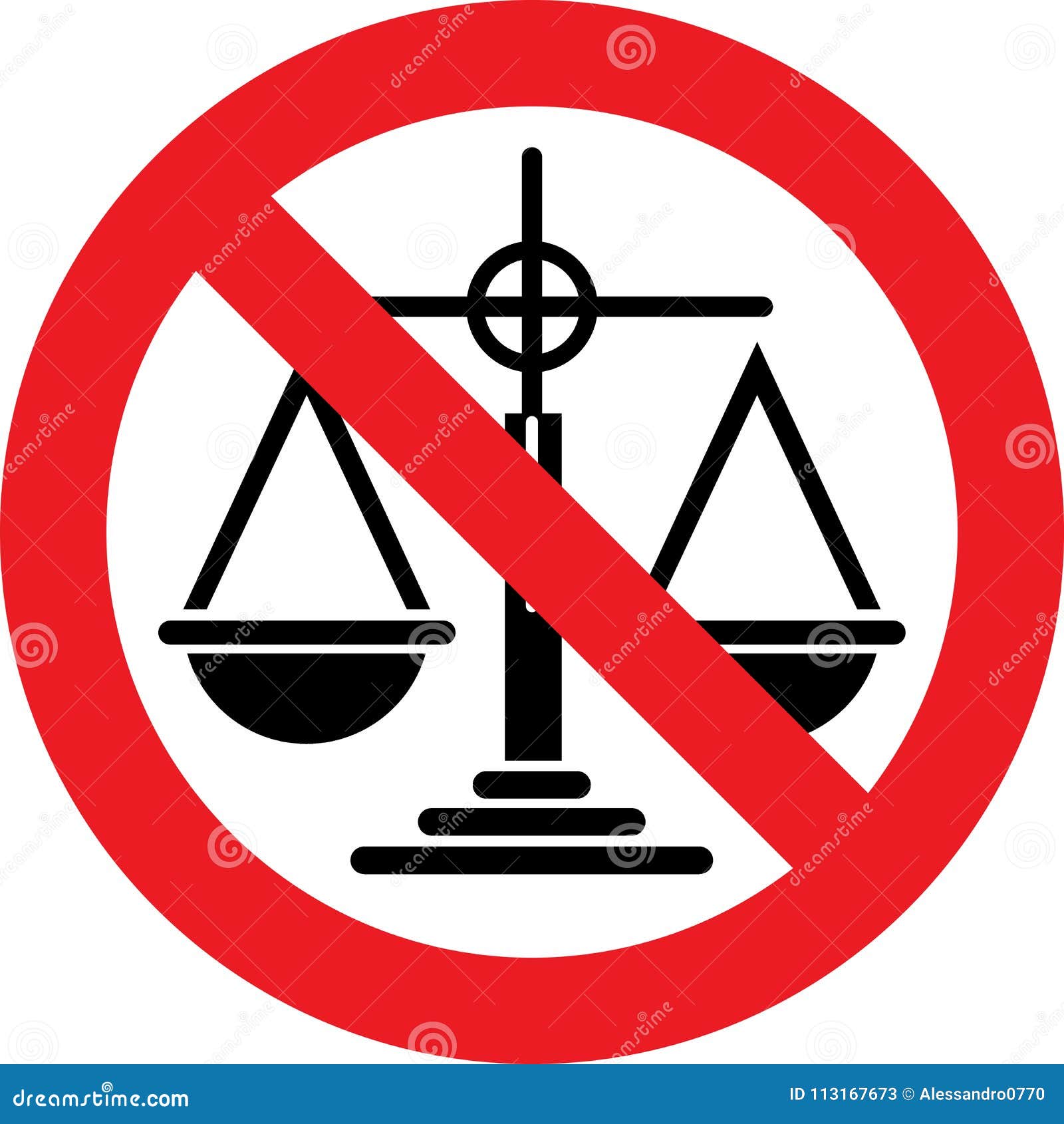 No justice sign stock illustration. Illustration of justice - 113167673