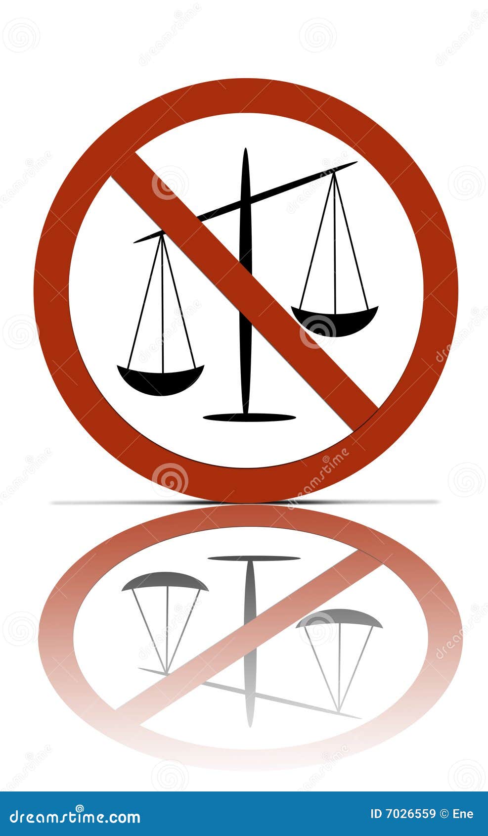 No justice symbol stock illustration. Illustration of sign - 7026559
