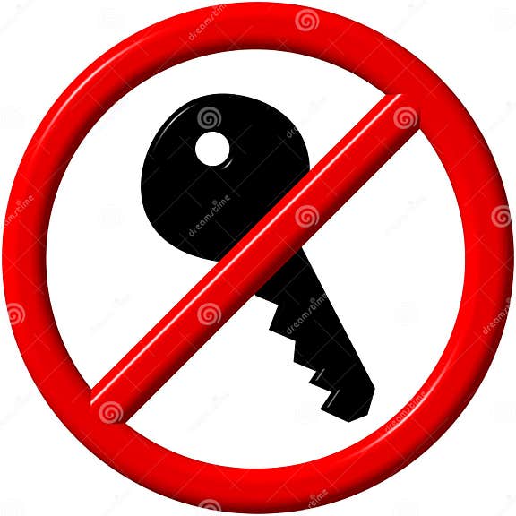 No key stock illustration. Illustration of isolated, white - 7582164