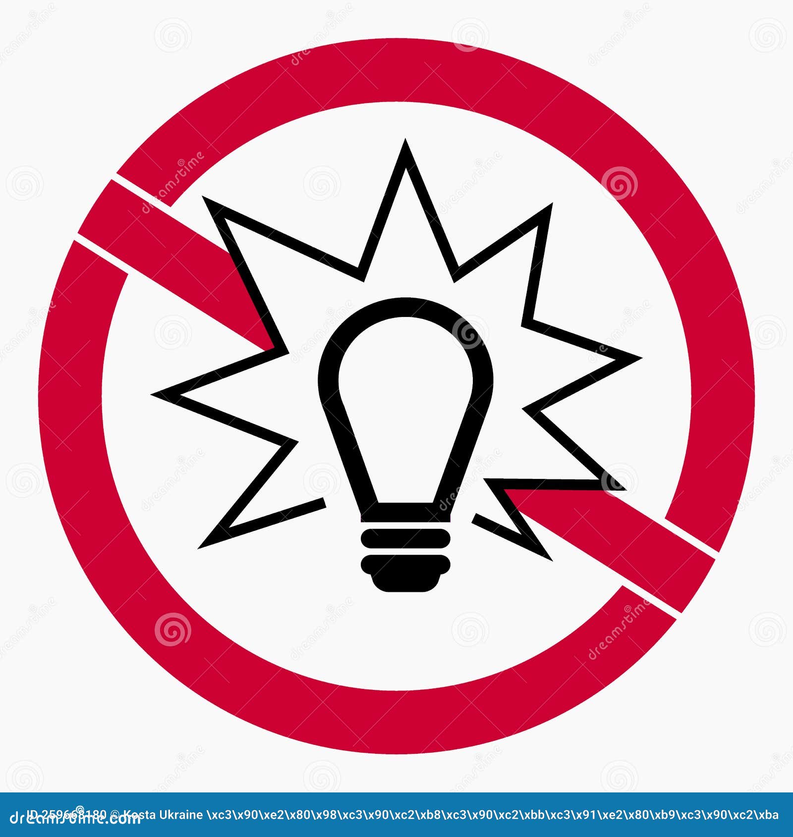 No Lamp stock illustration. Illustration of white, switch - 259668180