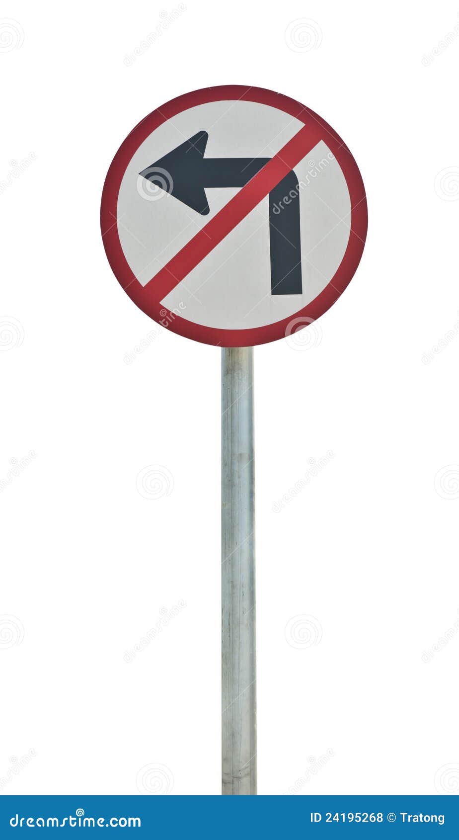 No left turn road sign stock photo. Image of alert, abstract - 24195268