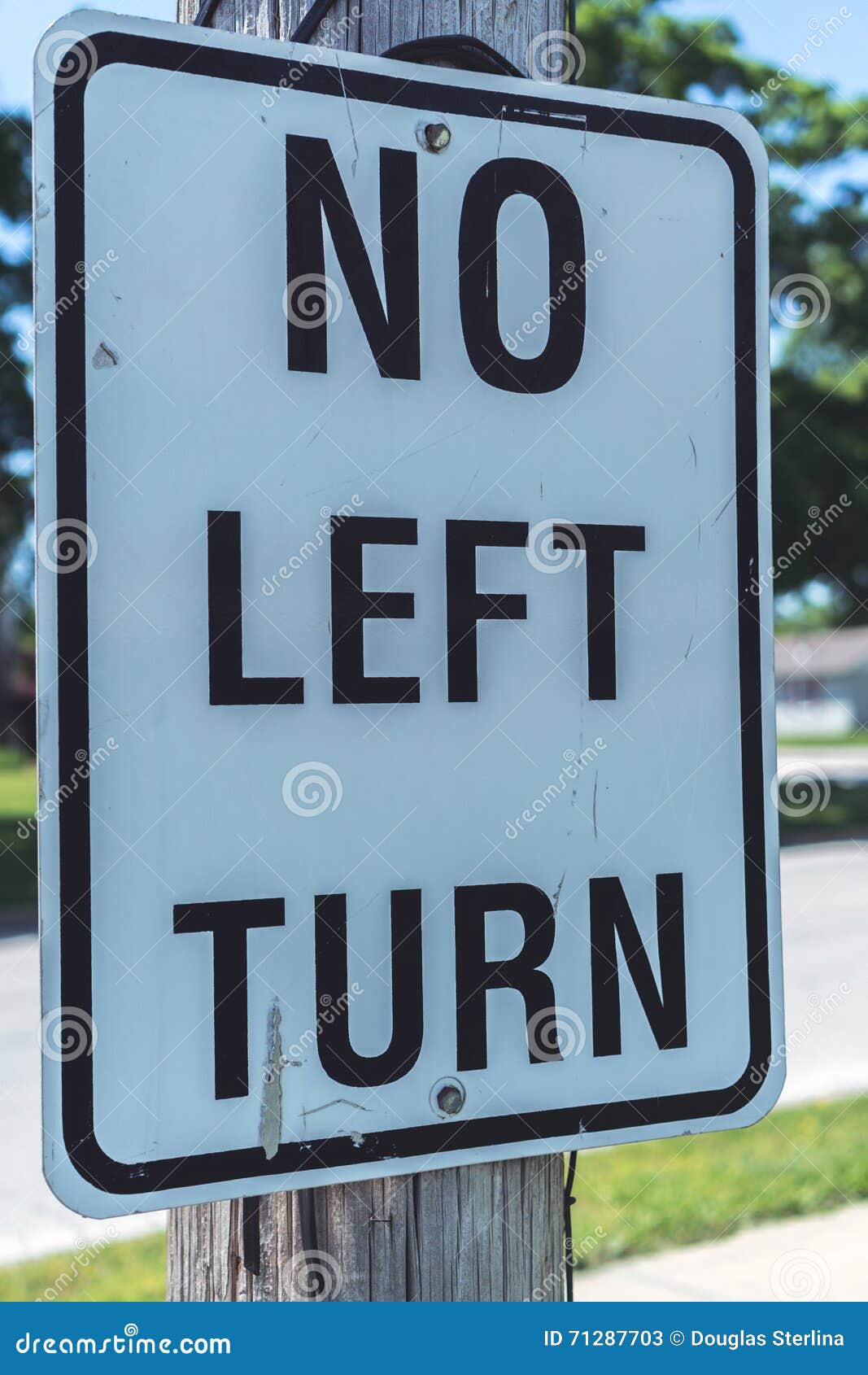 No left turn stock image. Image of transportation, left - 71287703