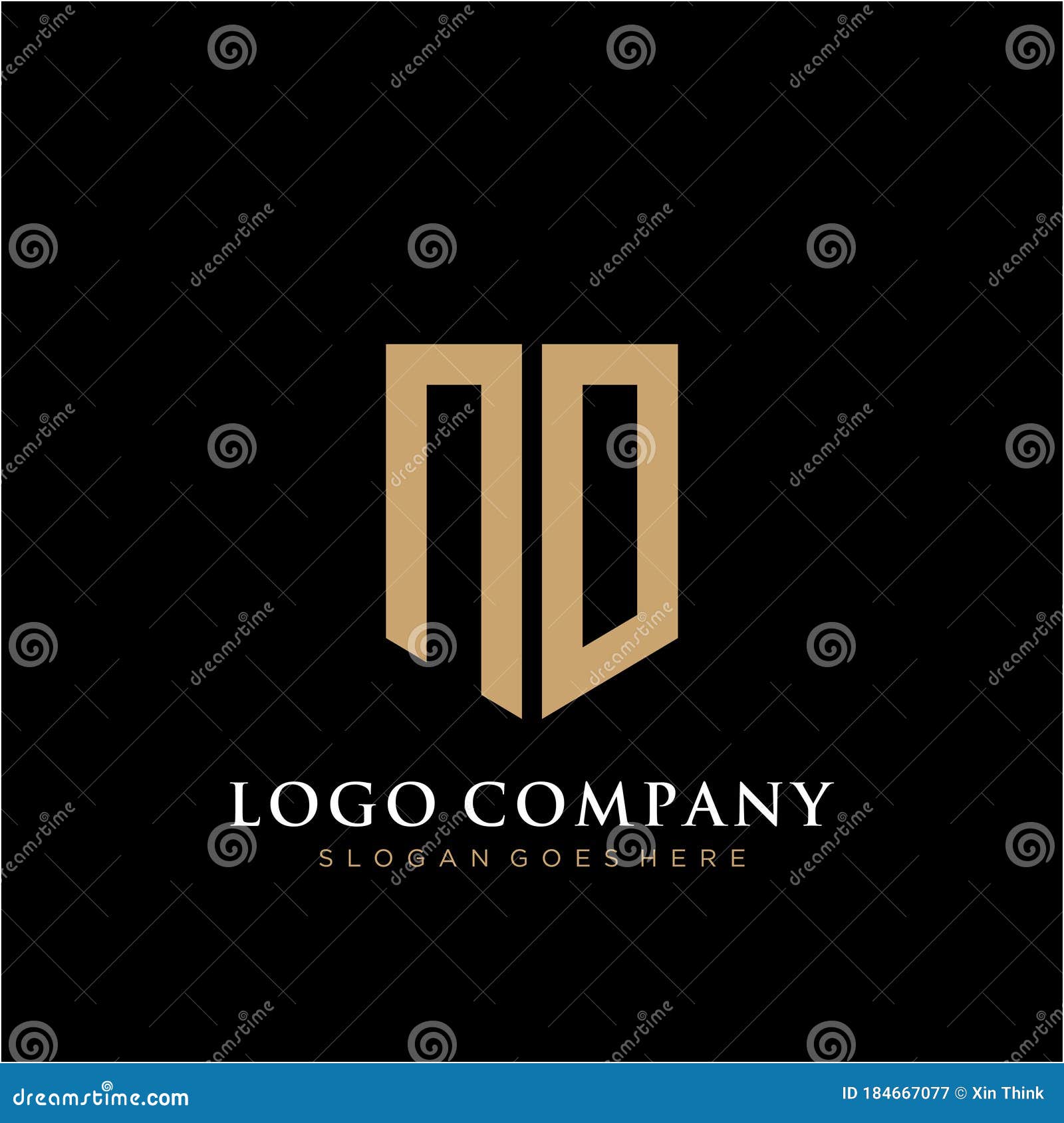 NO Letter Logo Icon Design Template Elements Stock Vector ...